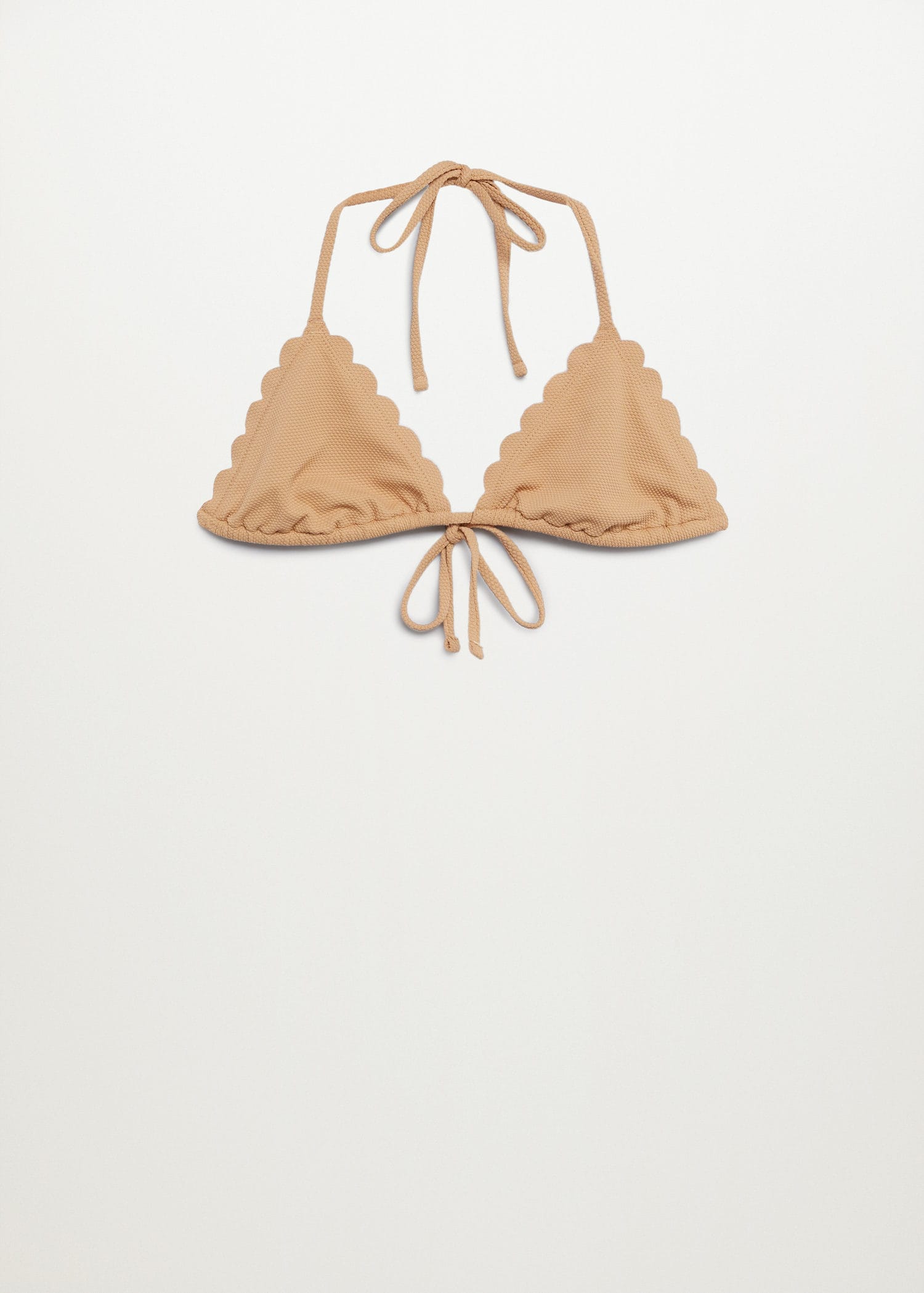 MANGO Bikini Top in Sand | Endource