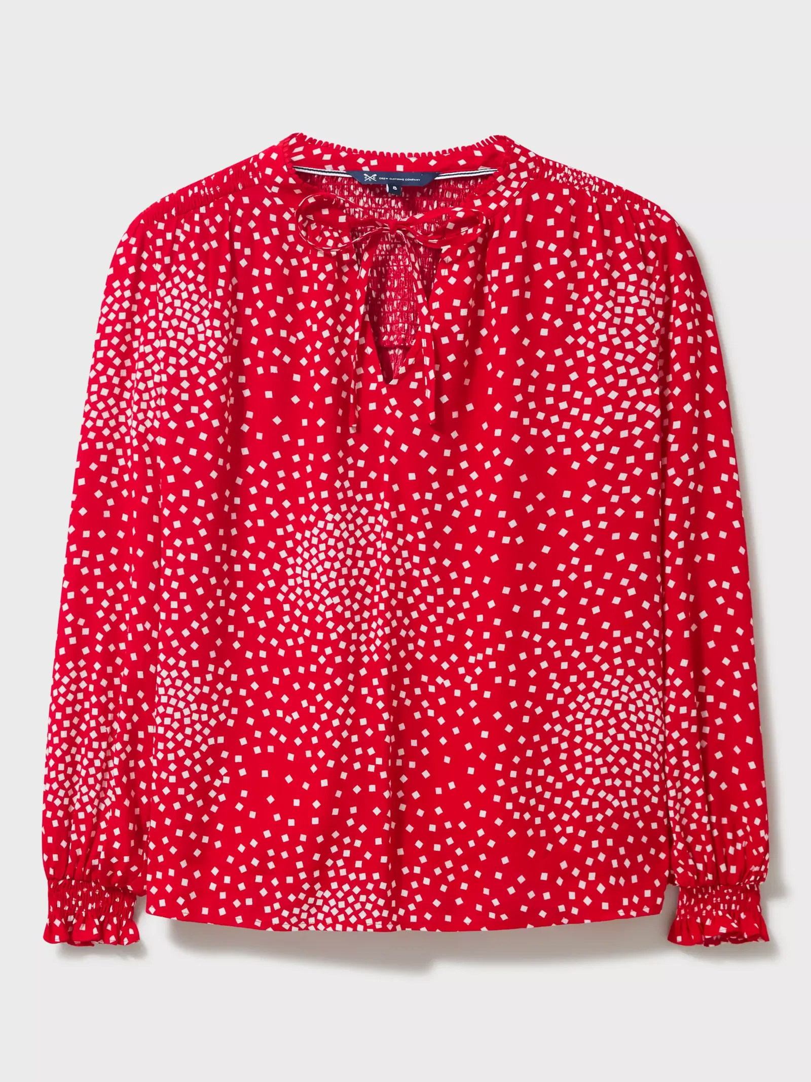 CREW CLOTHING Matilda Blouse in Ruby Red | endource