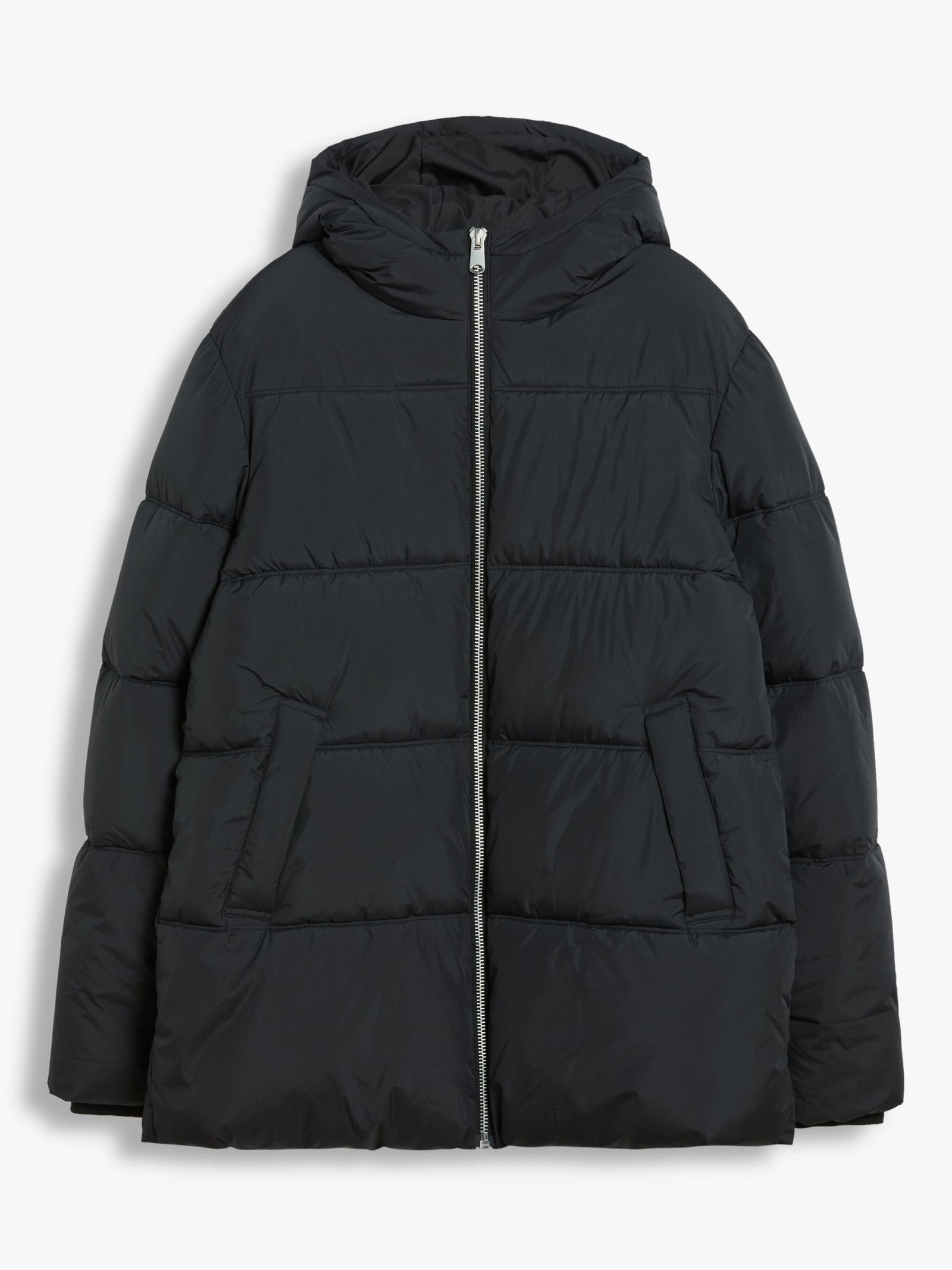 KIN Recycled Puffer Jacket in Black | Endource