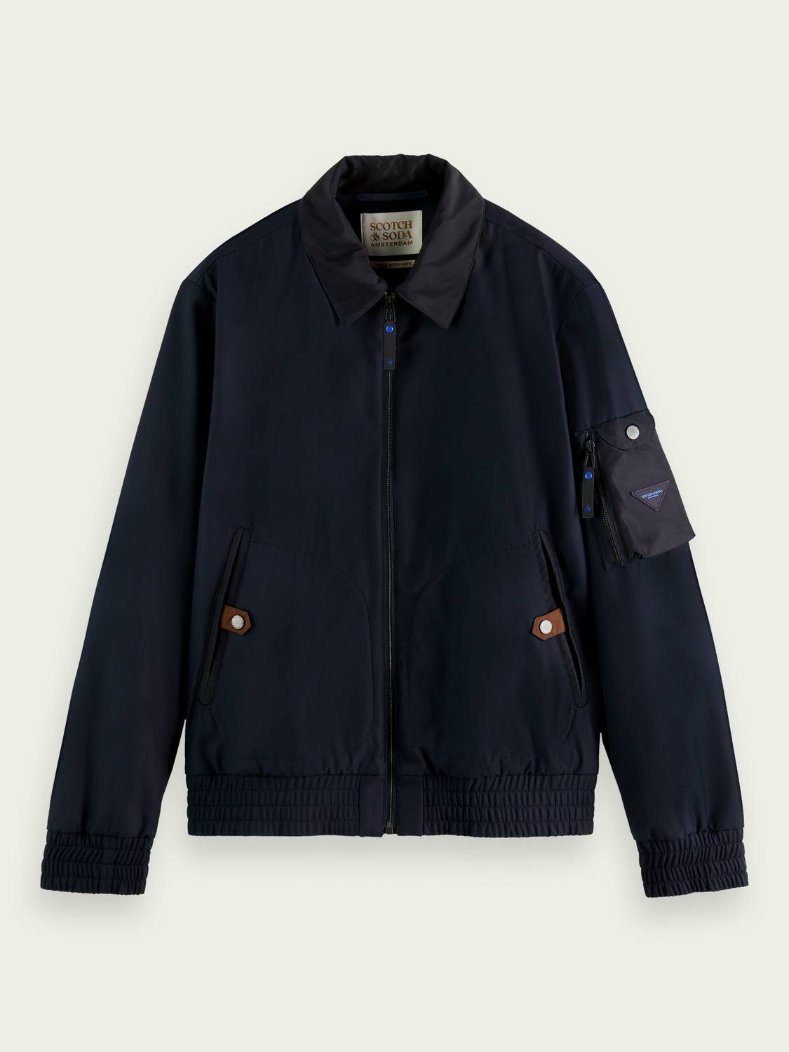 SCOTCH & SODA Herringbone Jacket in Night | Endource
