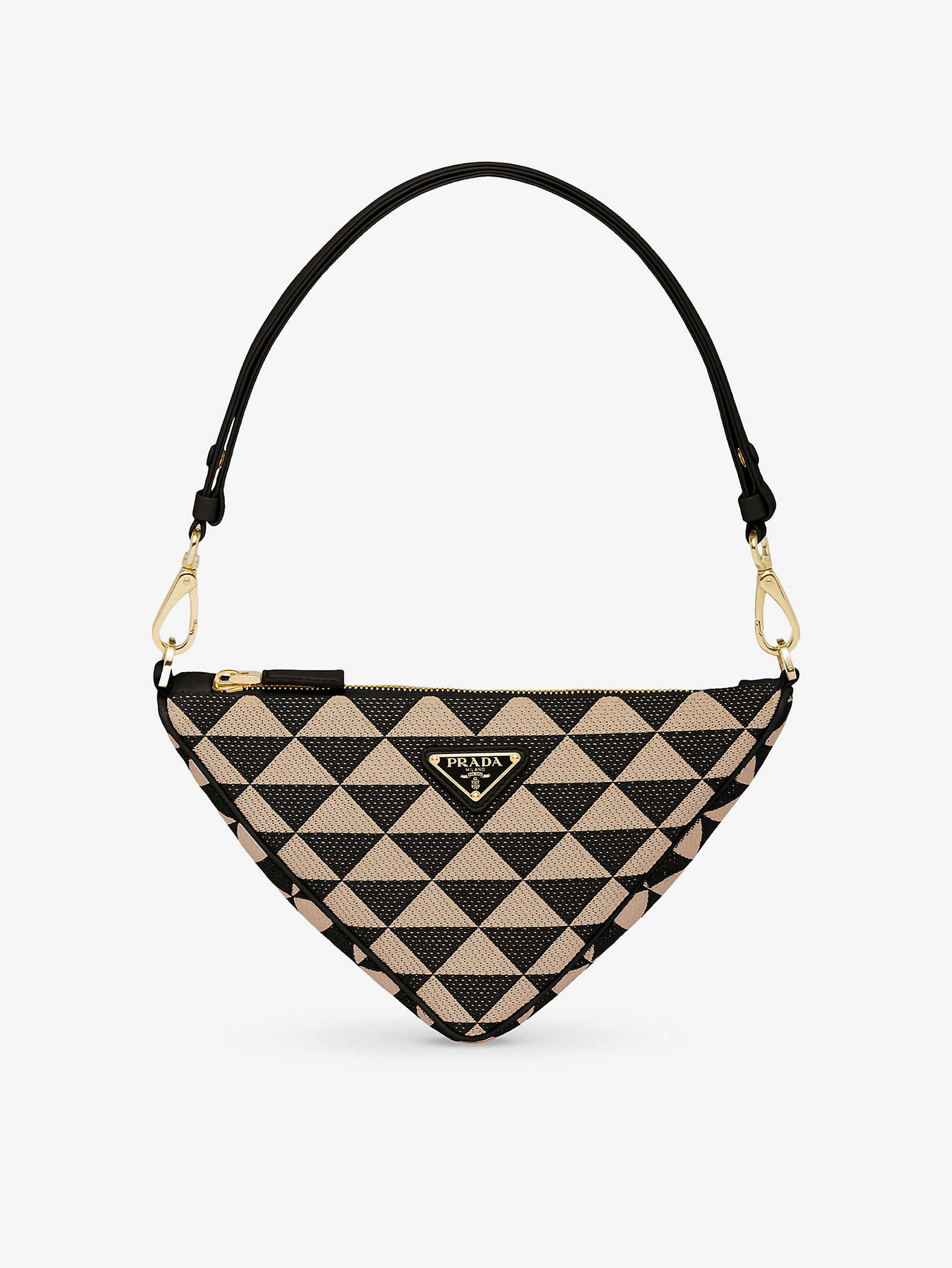 PRADA Triangle Mini Jacquard Bag | endource