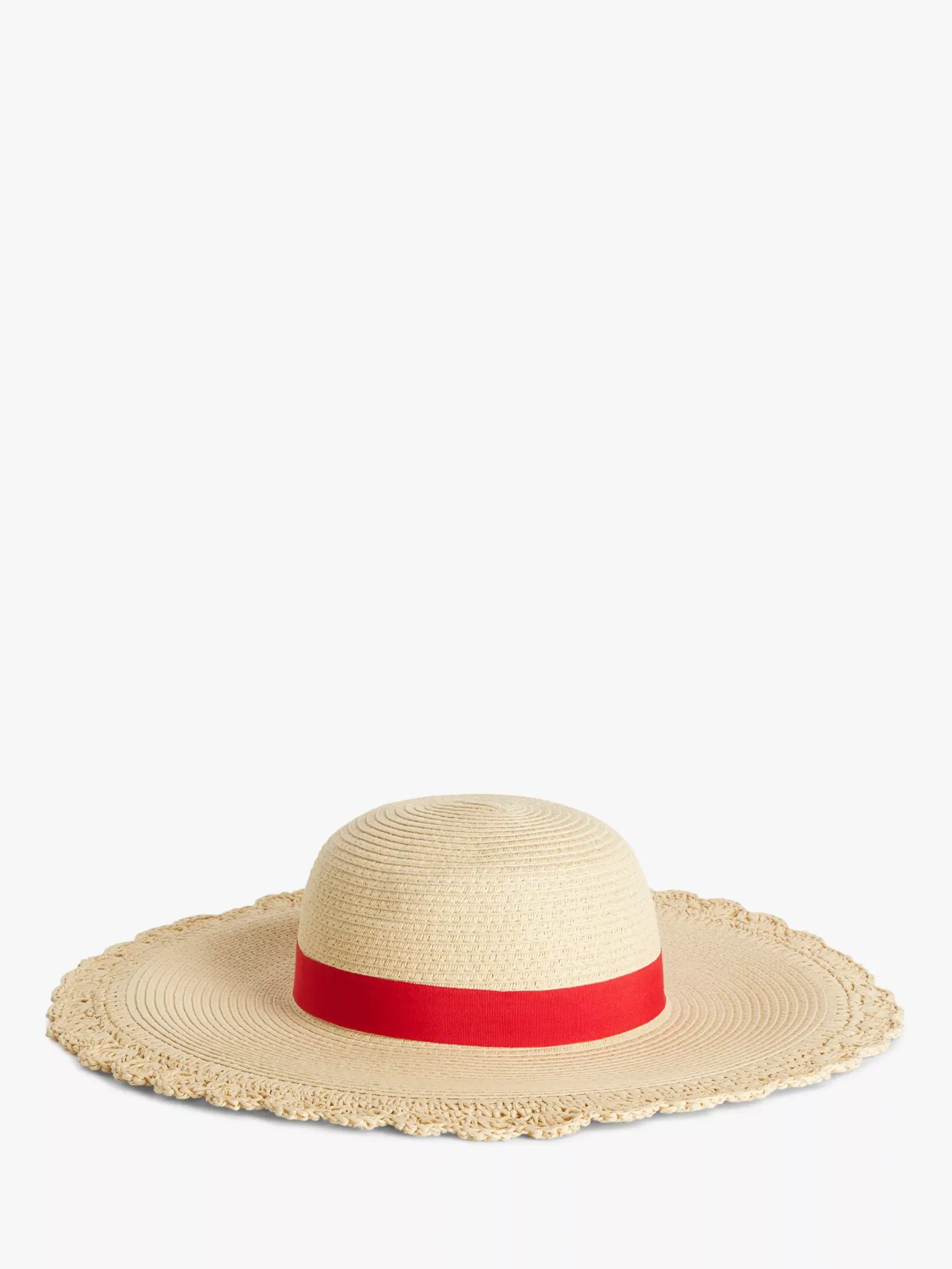 JOHN LEWIS Crochet Edge Hat | endource