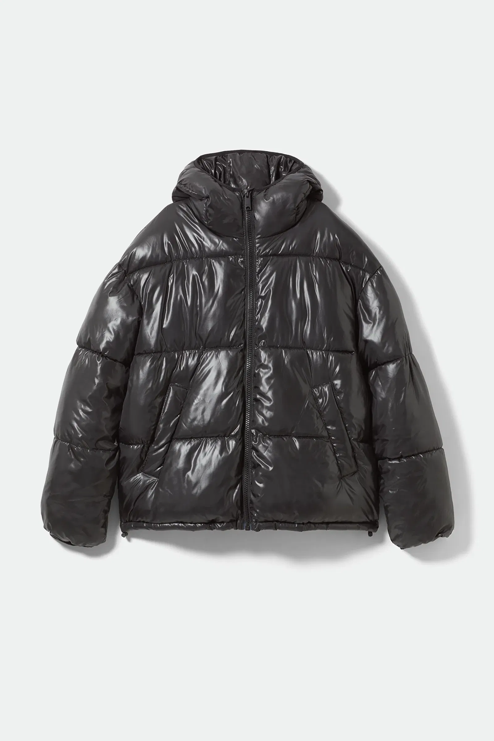WEEKDAY Pat Puffer Jacket in Black | endource