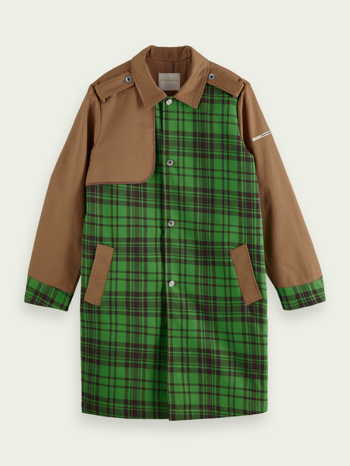 SCOTCH & SODA Printed Trench Coat in Combo A | endource