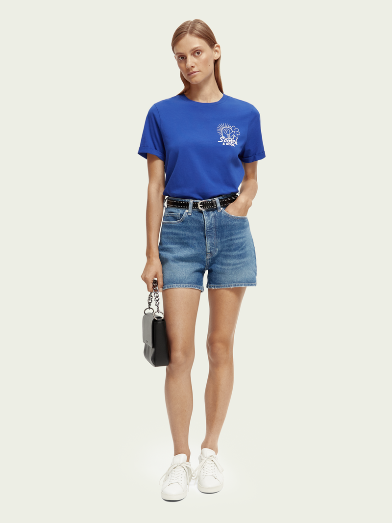 Scotch And Soda The Coast High Rise Shorts In Windcatcher Endource