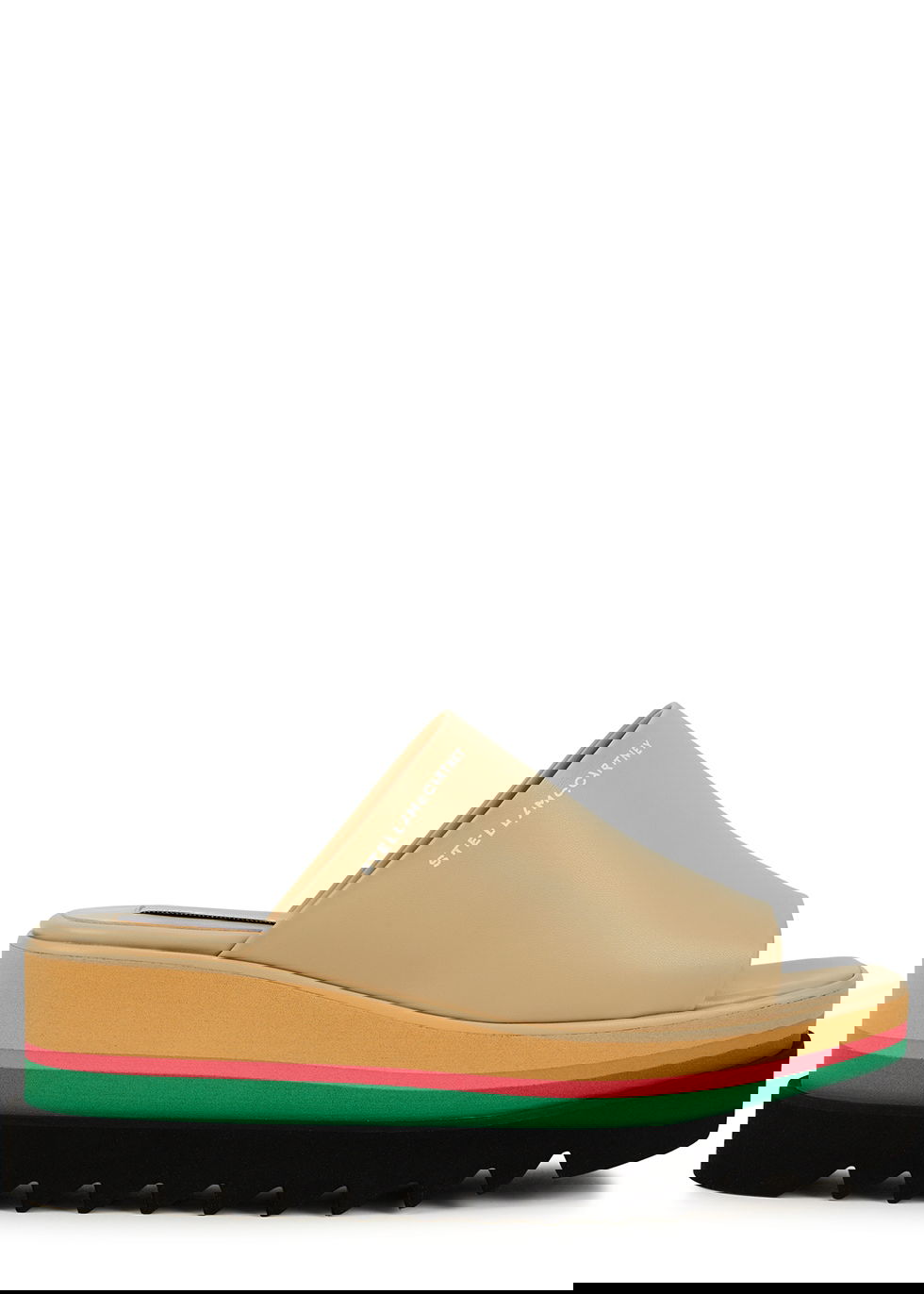 STELLA MCCARTNEY Sneak-Elyse Vegan Leather Platform Sliders | Endource