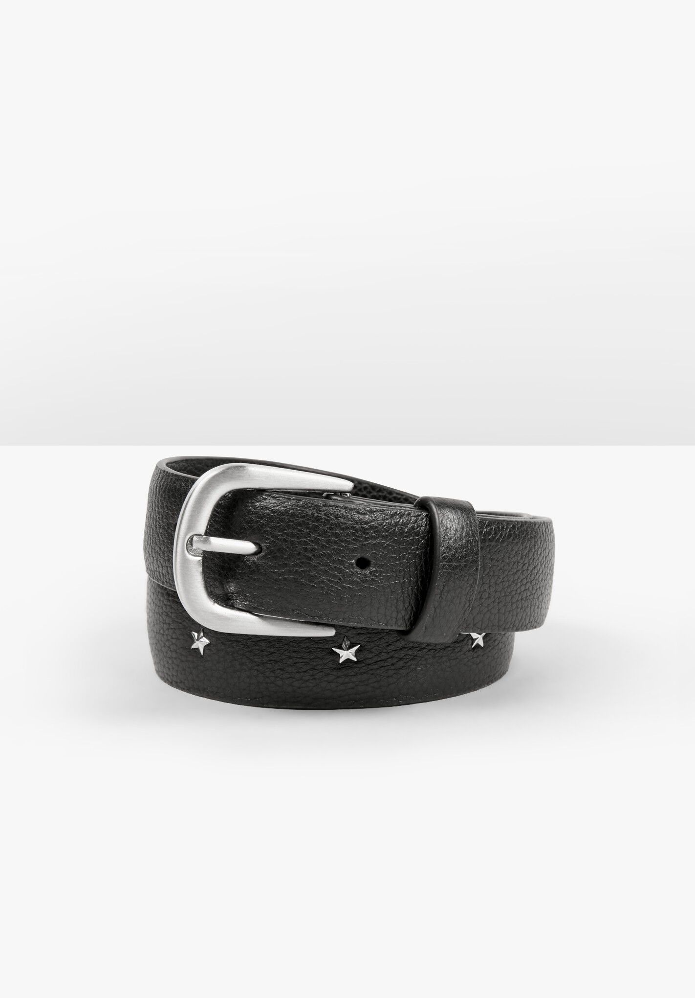 HUSH Kristen Star Studded Belt in Black | endource