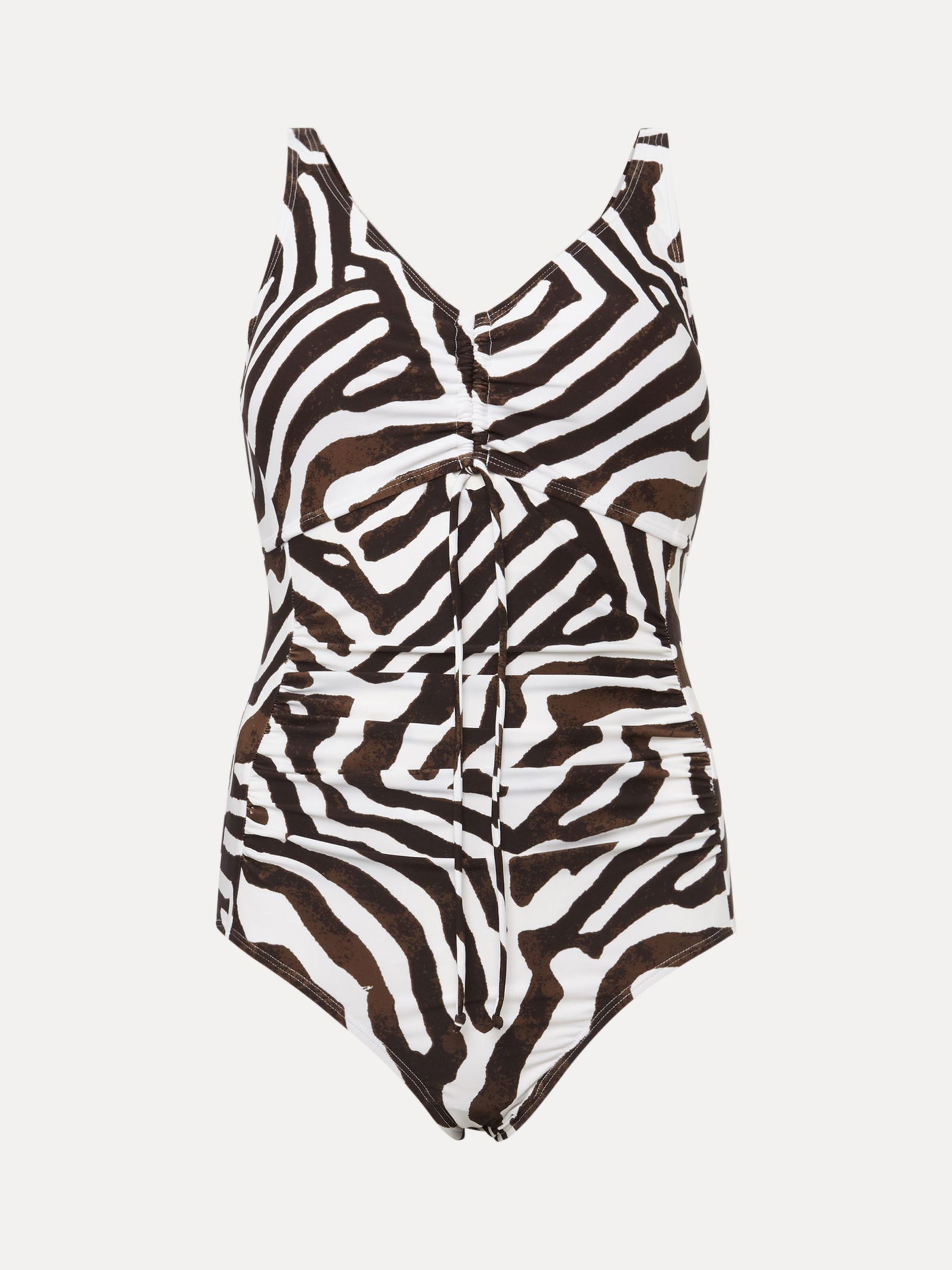 PHASE EIGHT Isabelle Zebra Swimsuit in Black/Ivory | Endource