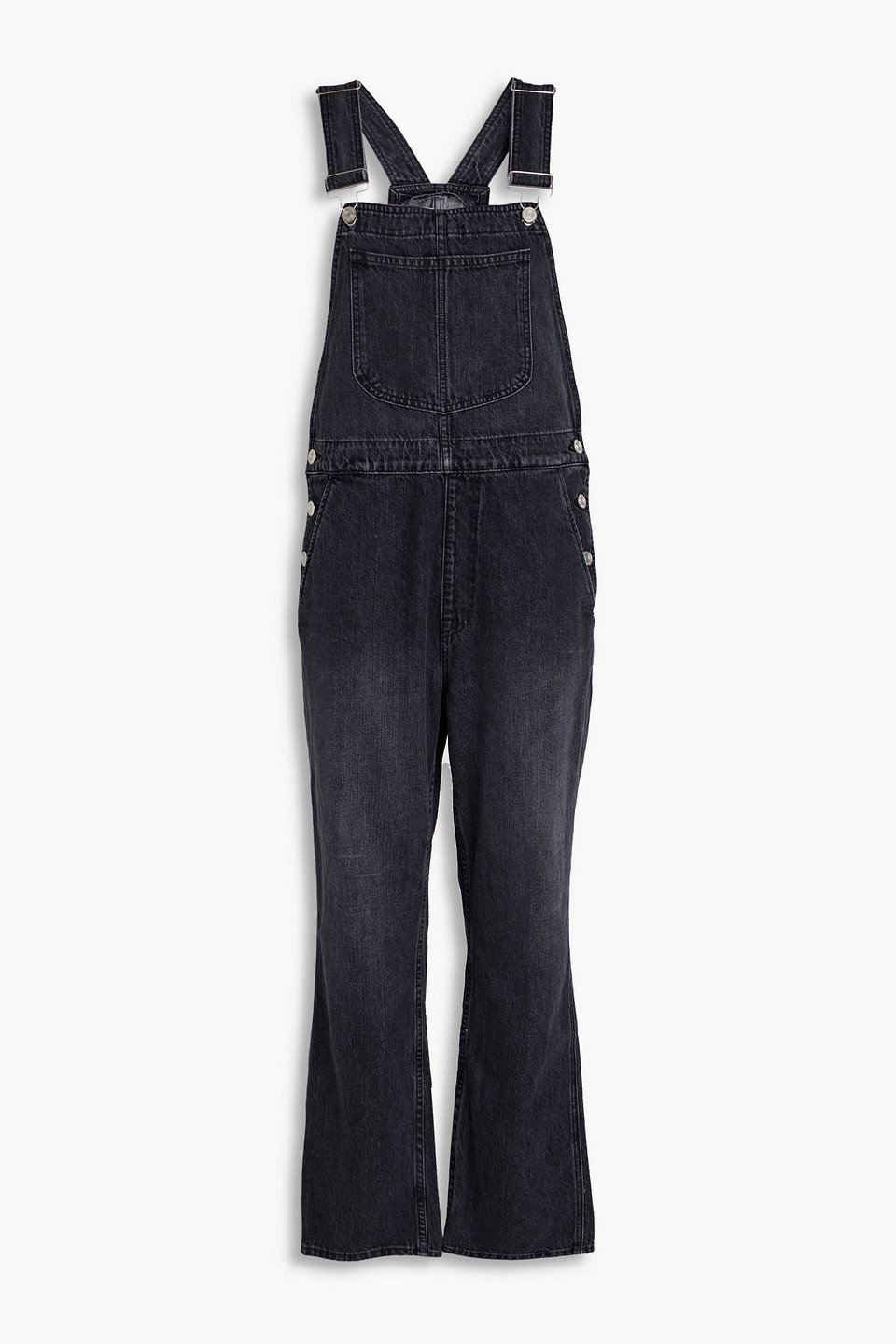 FRAME Faded Denim Overalls | endource