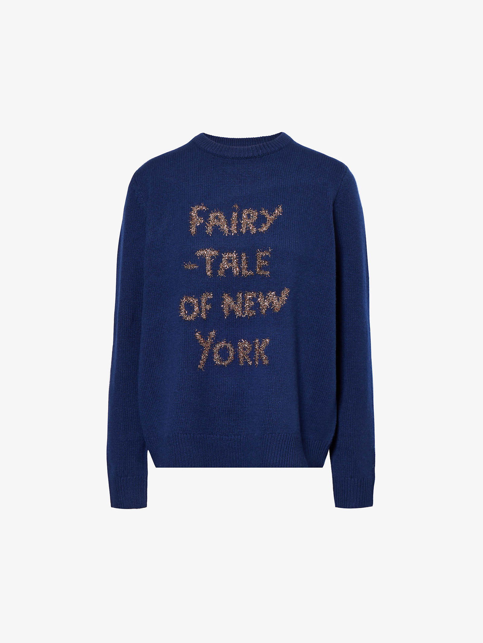 BELLA FREUD Fairytale Of New York Jumper in NAVY | endource