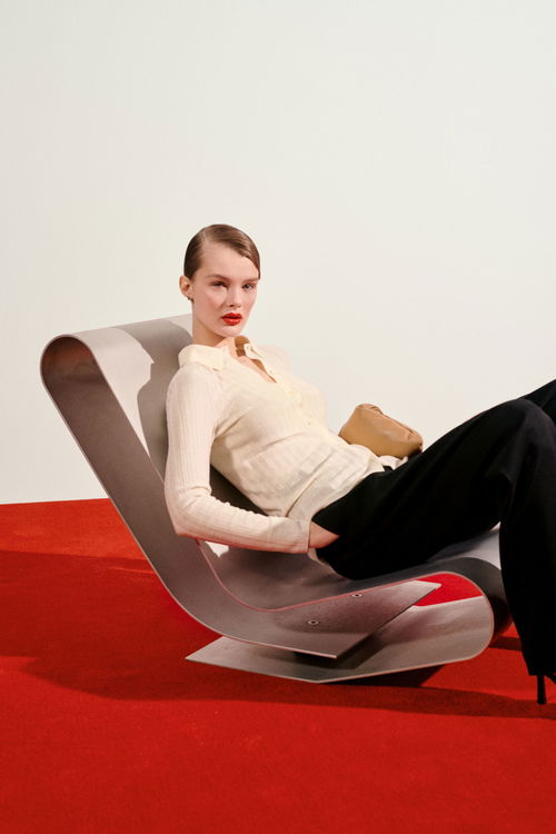 COS Merino Wool Transparent Knitted Top in Off-white | endource