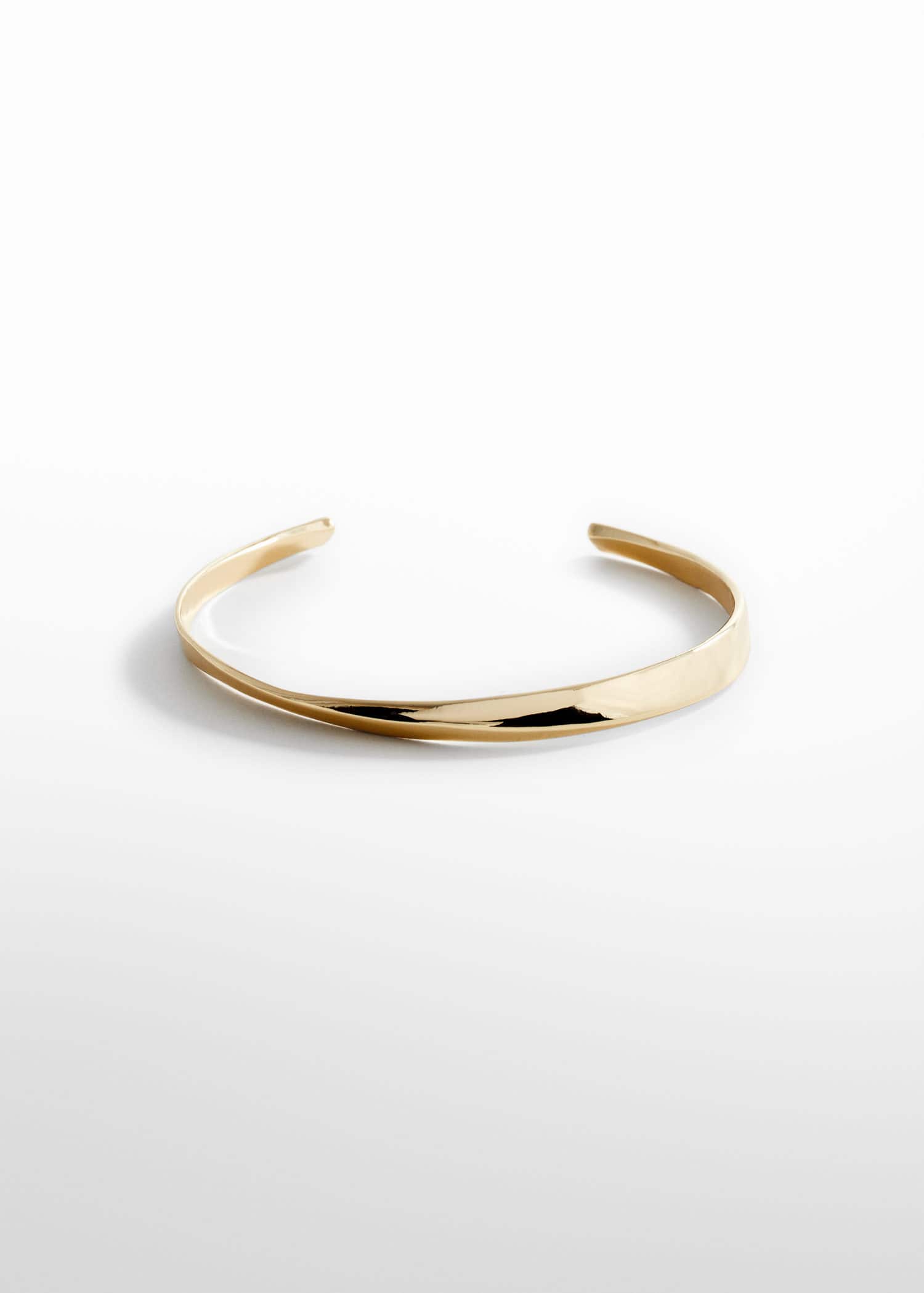 MANGO Rigid Choker Necklace in Gold | Endource