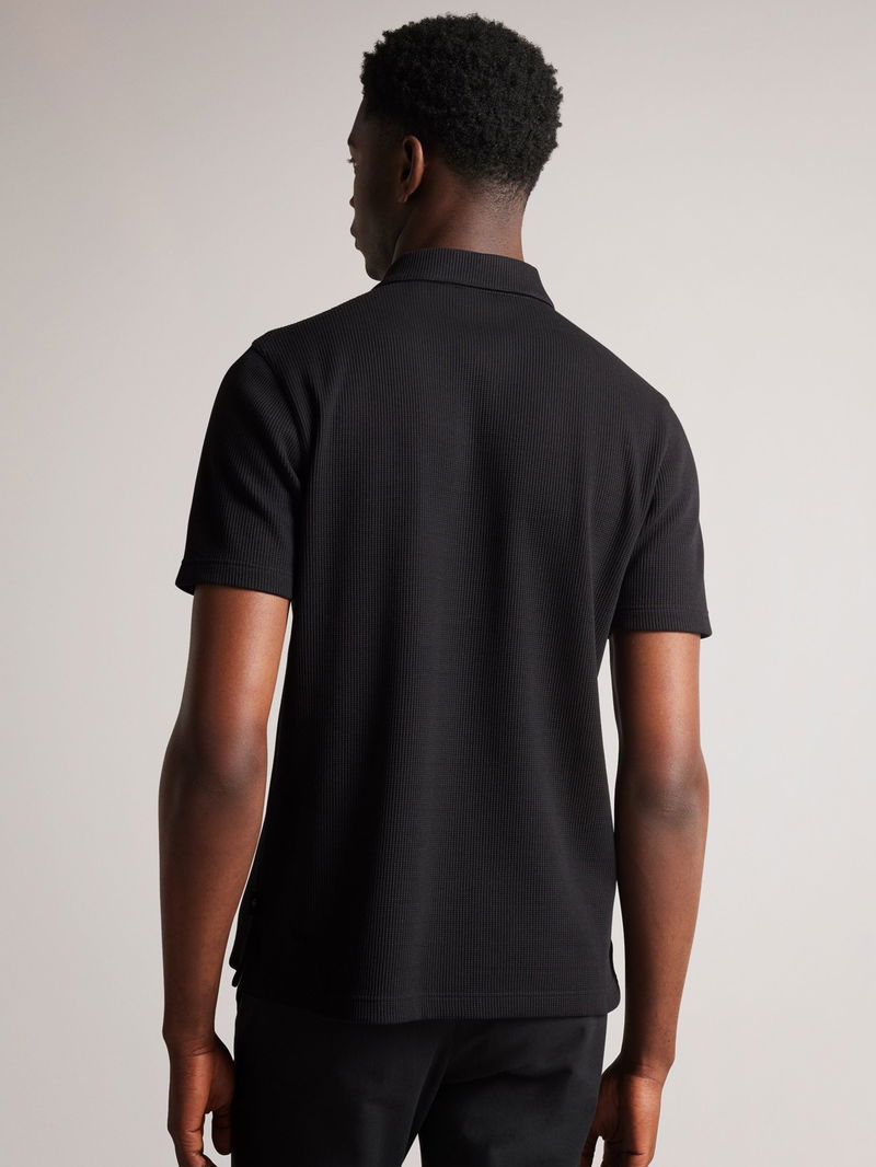 TED BAKER Bute Textured Fit Polo Shirt | Endource