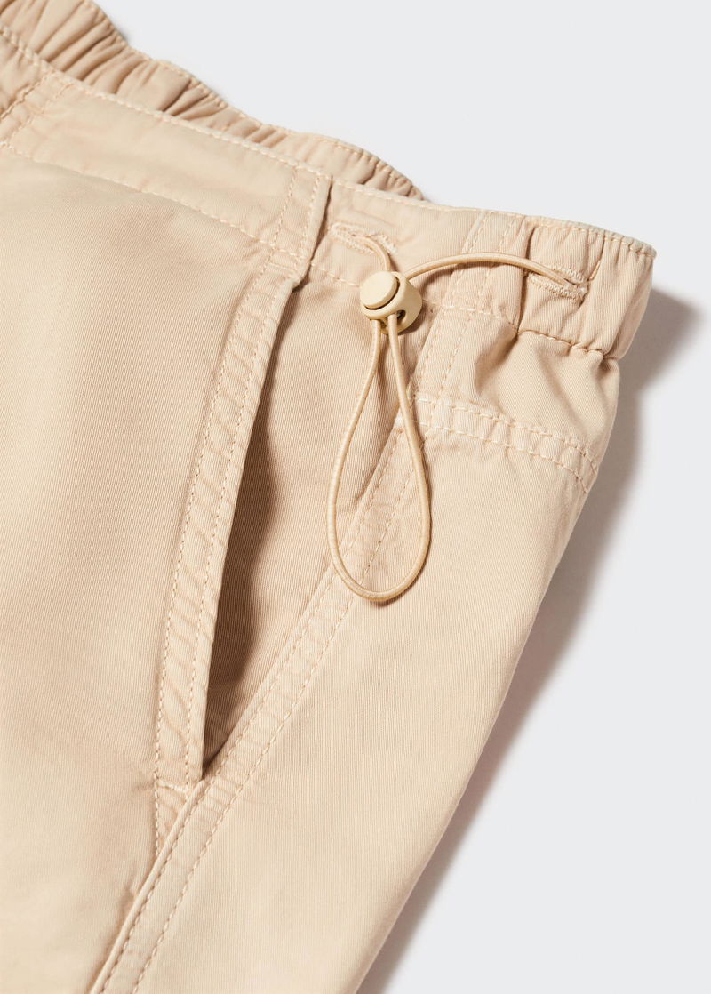 MANGO Parachute Pants in Sand | endource