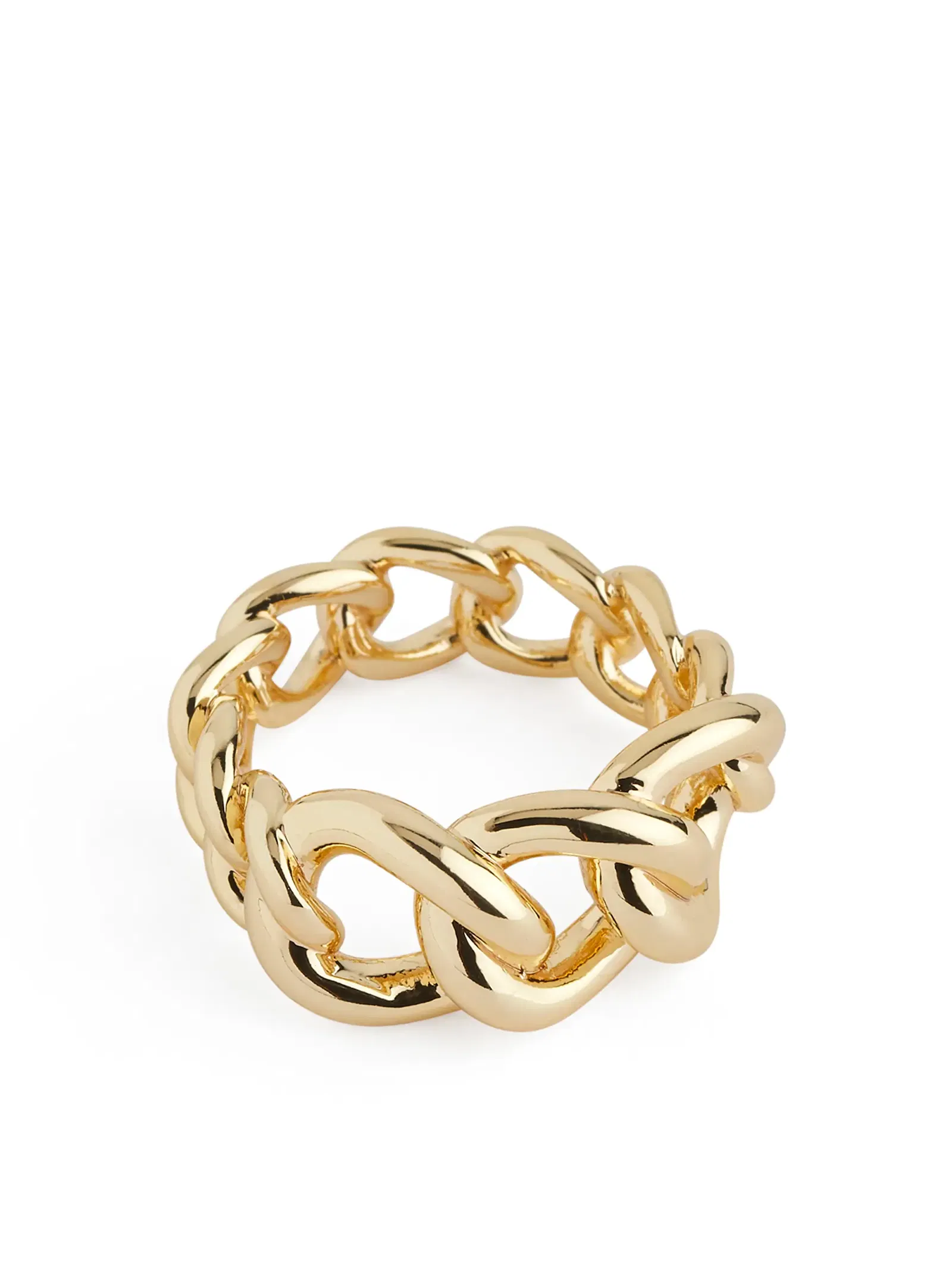 ARKET Gold-Plated Chain Ring in Gold | endource