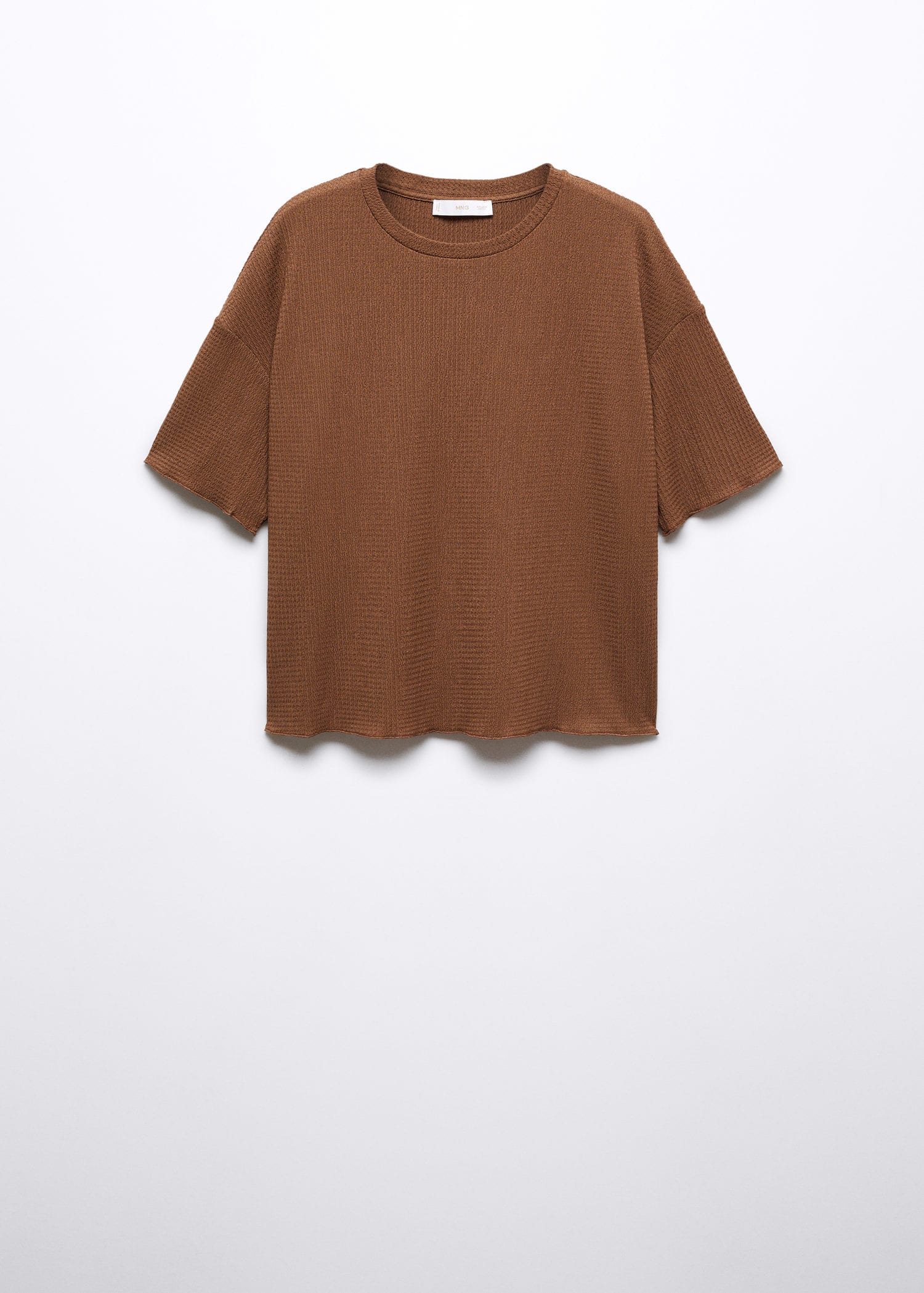 MANGO Oversize Textured T-Shirt | Endource