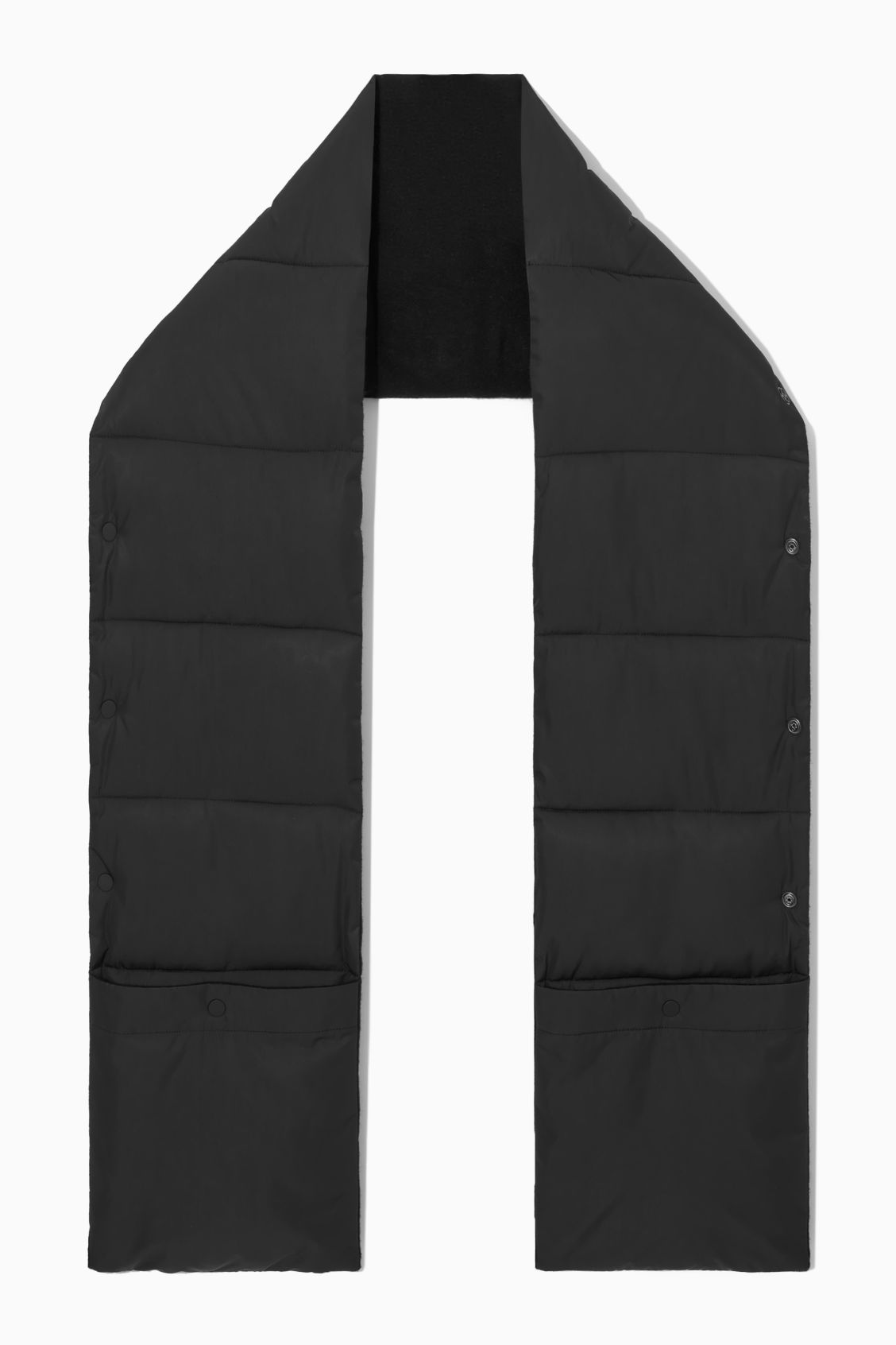 COS Convertible Padded Scarf in BLACK | endource