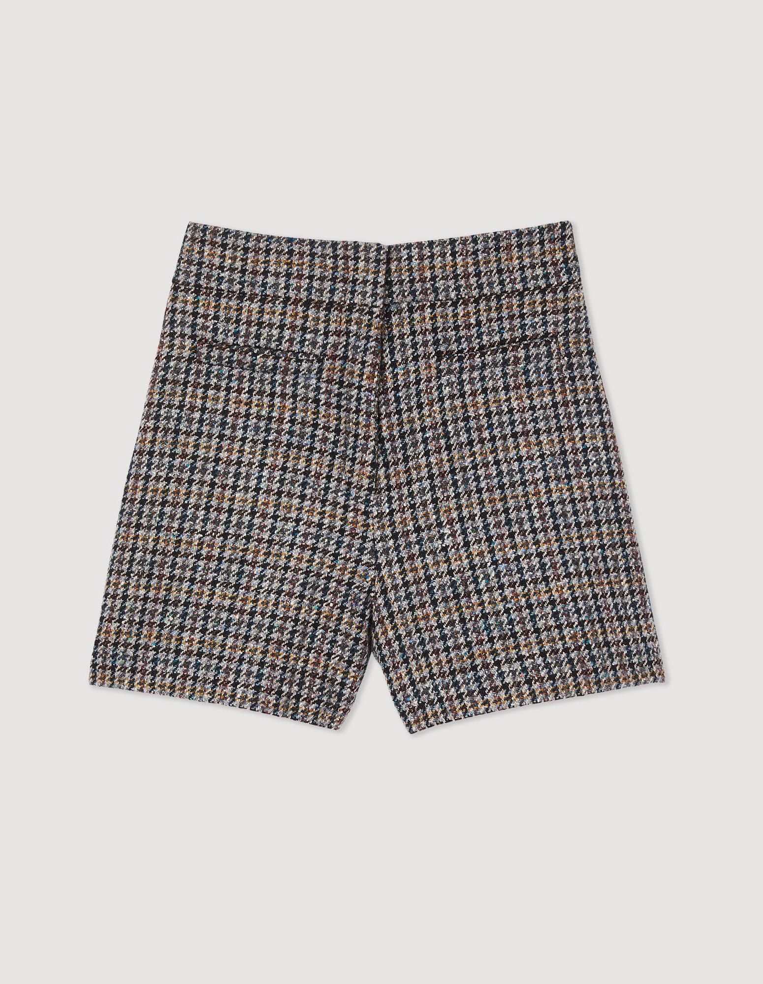 SANDRO Checked Shorts in Blu / Beige | endource