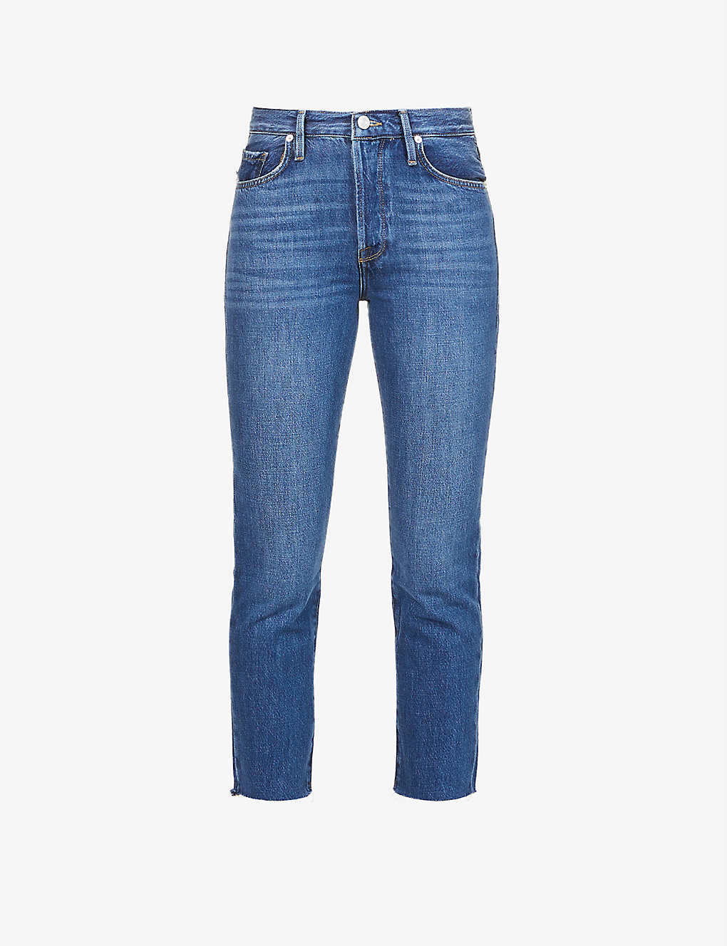 FRAME Le Original Straight-Leg High-Rise Jeans in SEAFARER | Endource