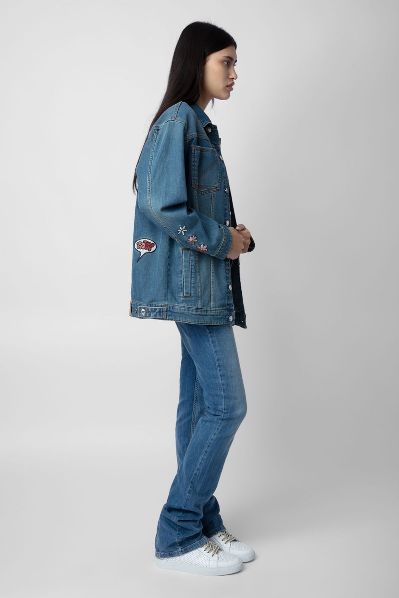 ZADIG & VOLTAIRE Kiome Jacket in Light blue | Endource