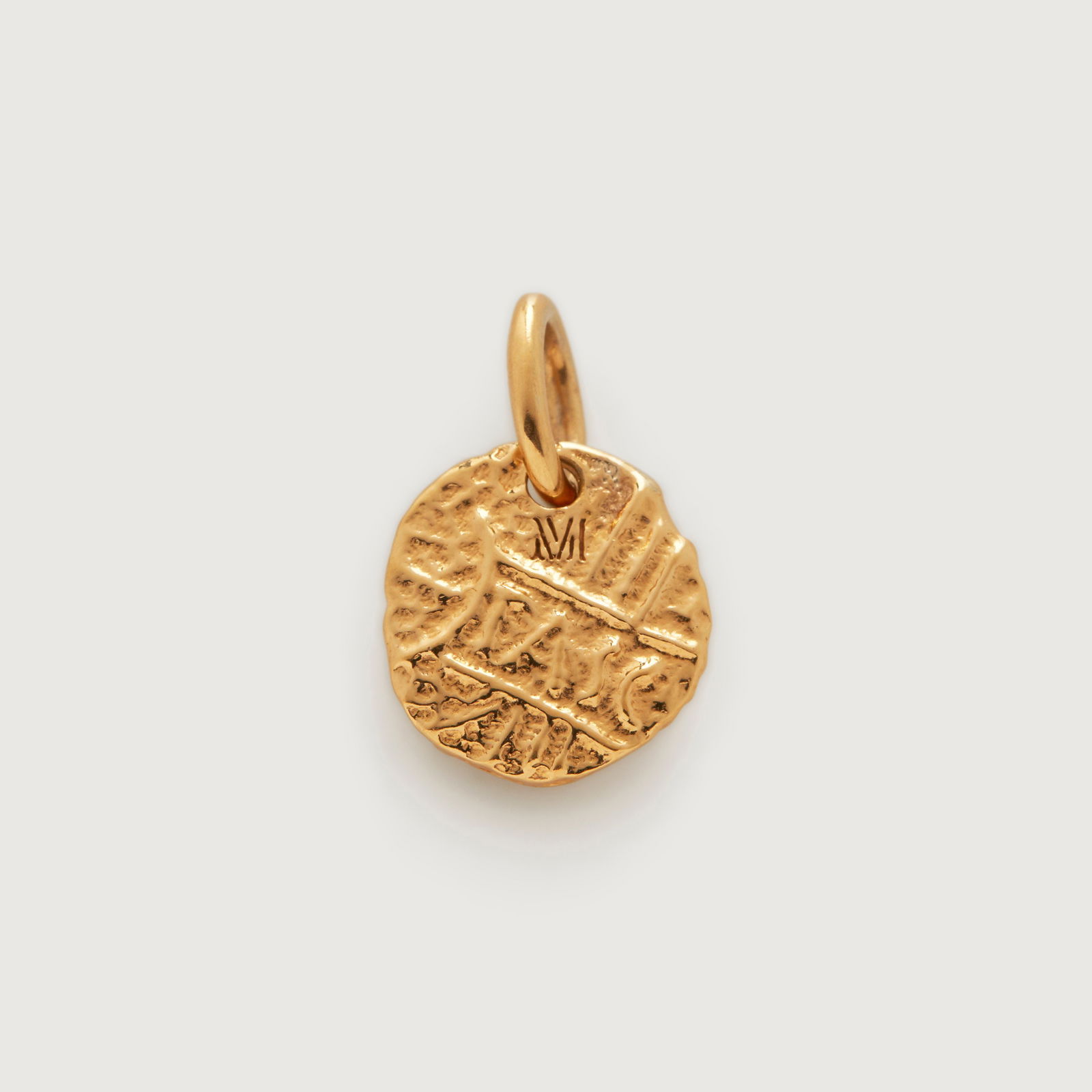 MONICA VINADER Siren Small Coin Pendant Charm in 18k Gold Vermeil ...