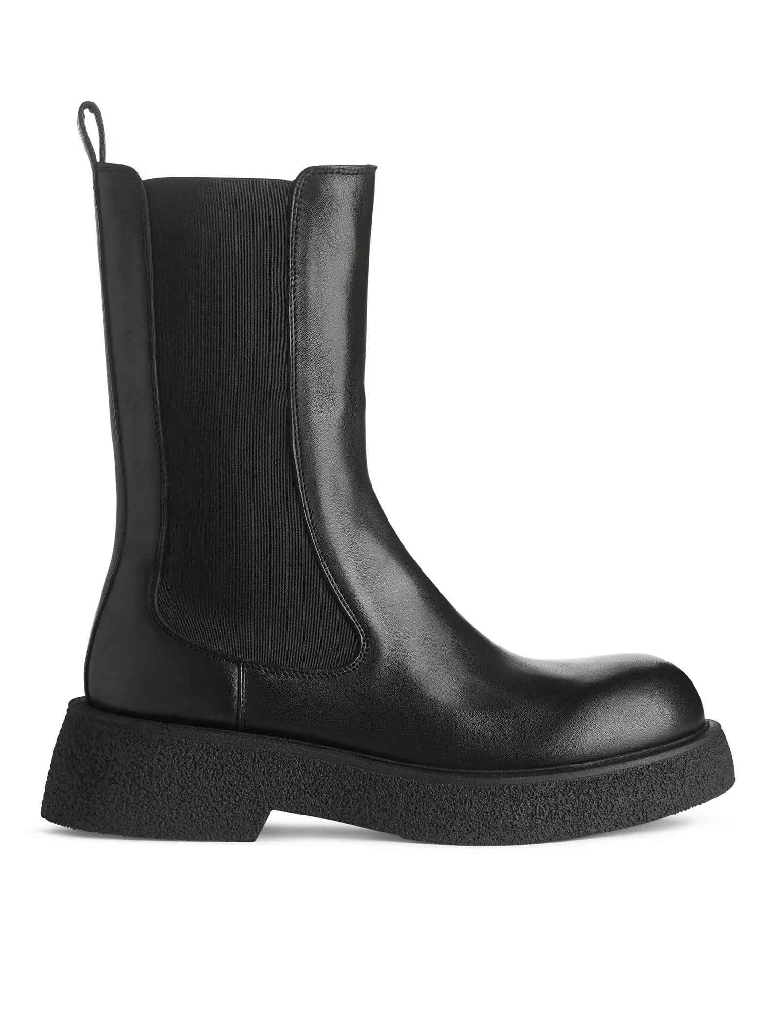 ARKET High-Shaft Chelsea Boots in Black | endource