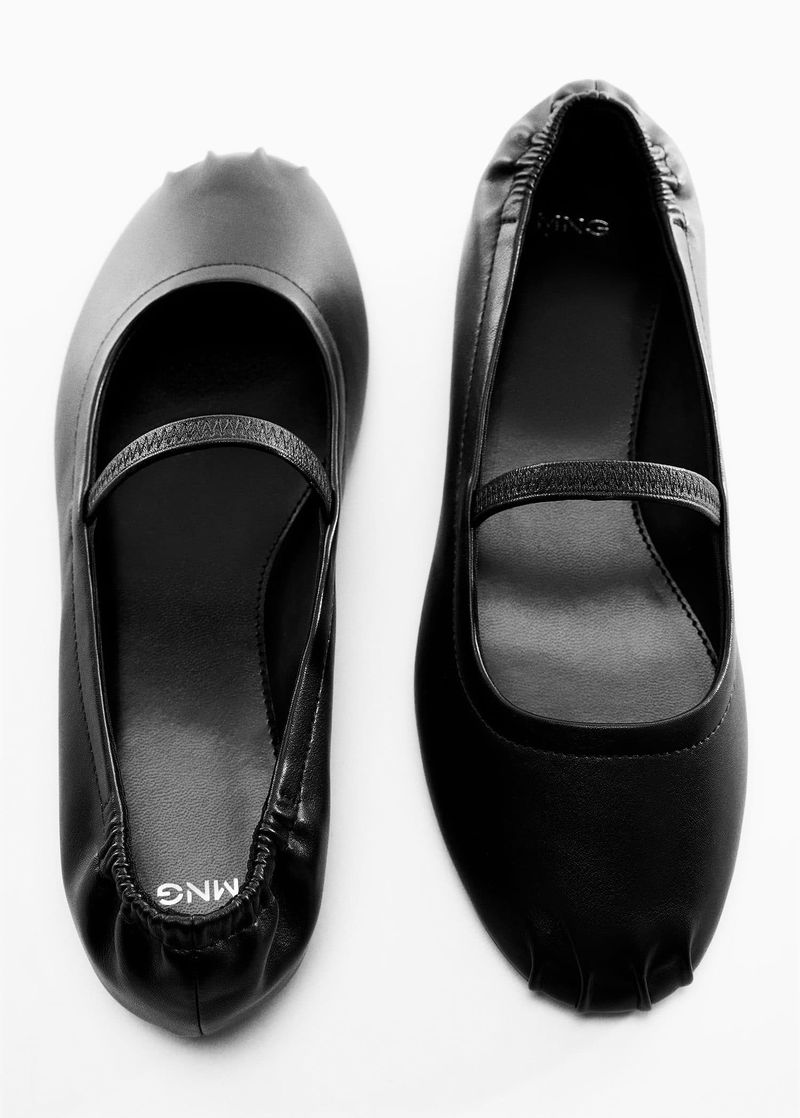 MANGO Ballet Shoes in Black | Endource