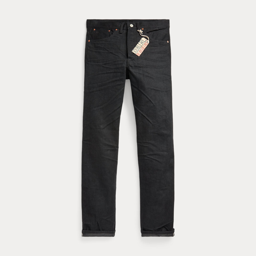 RALPH LAUREN RRL Vintage 5-Pocket Black-On-Black Jean in Black | endource