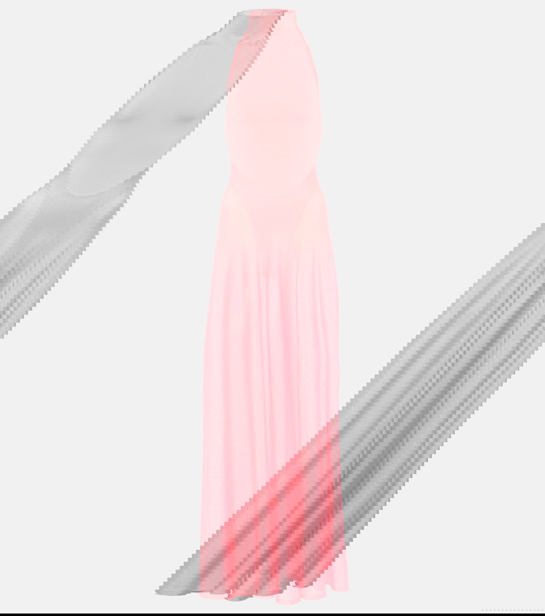 Alaïa Turtleneck Maxi Dress in Pink | endource