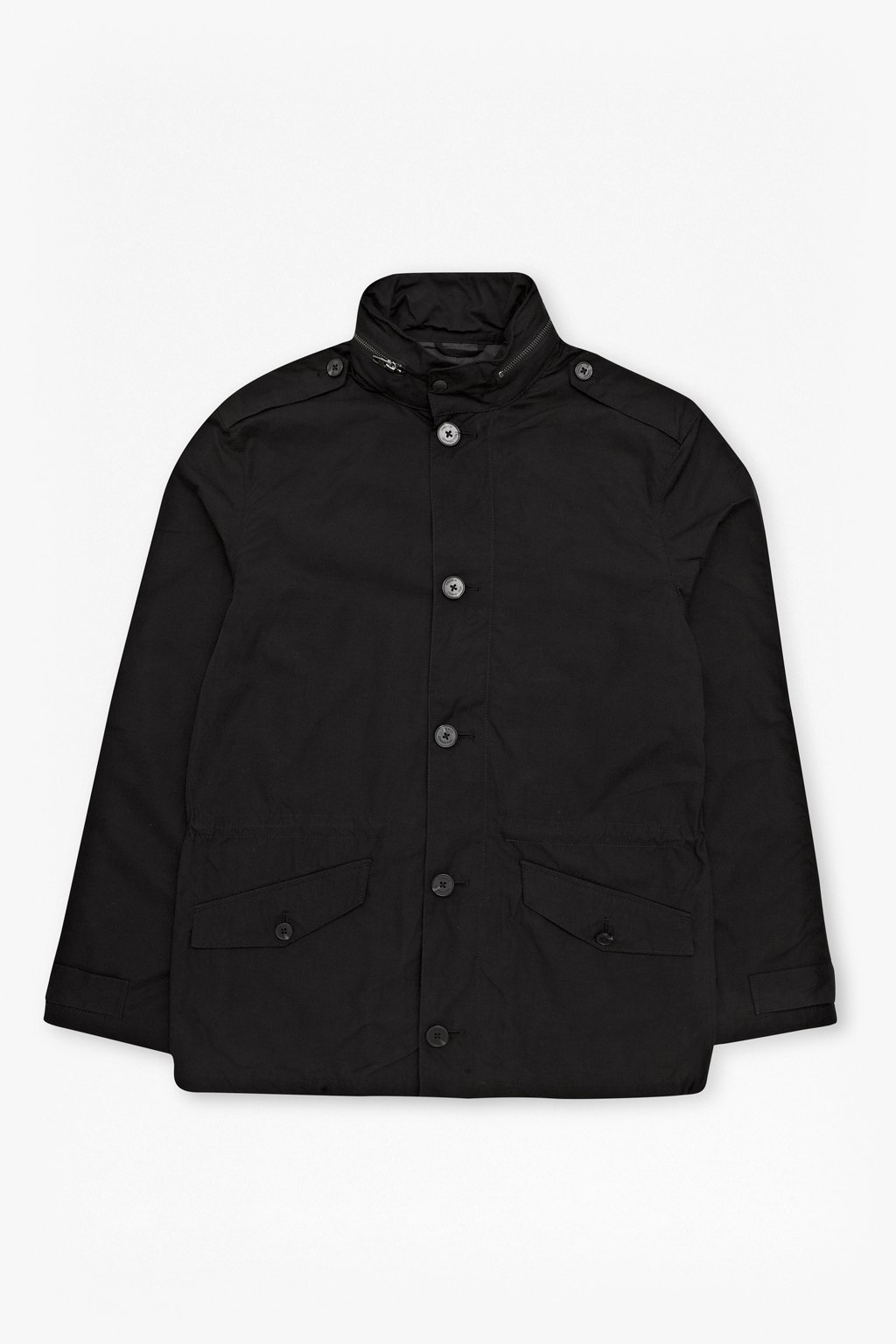 FRENCH CONNECTION Crucifixion Waxed Jacket in Black | Endource