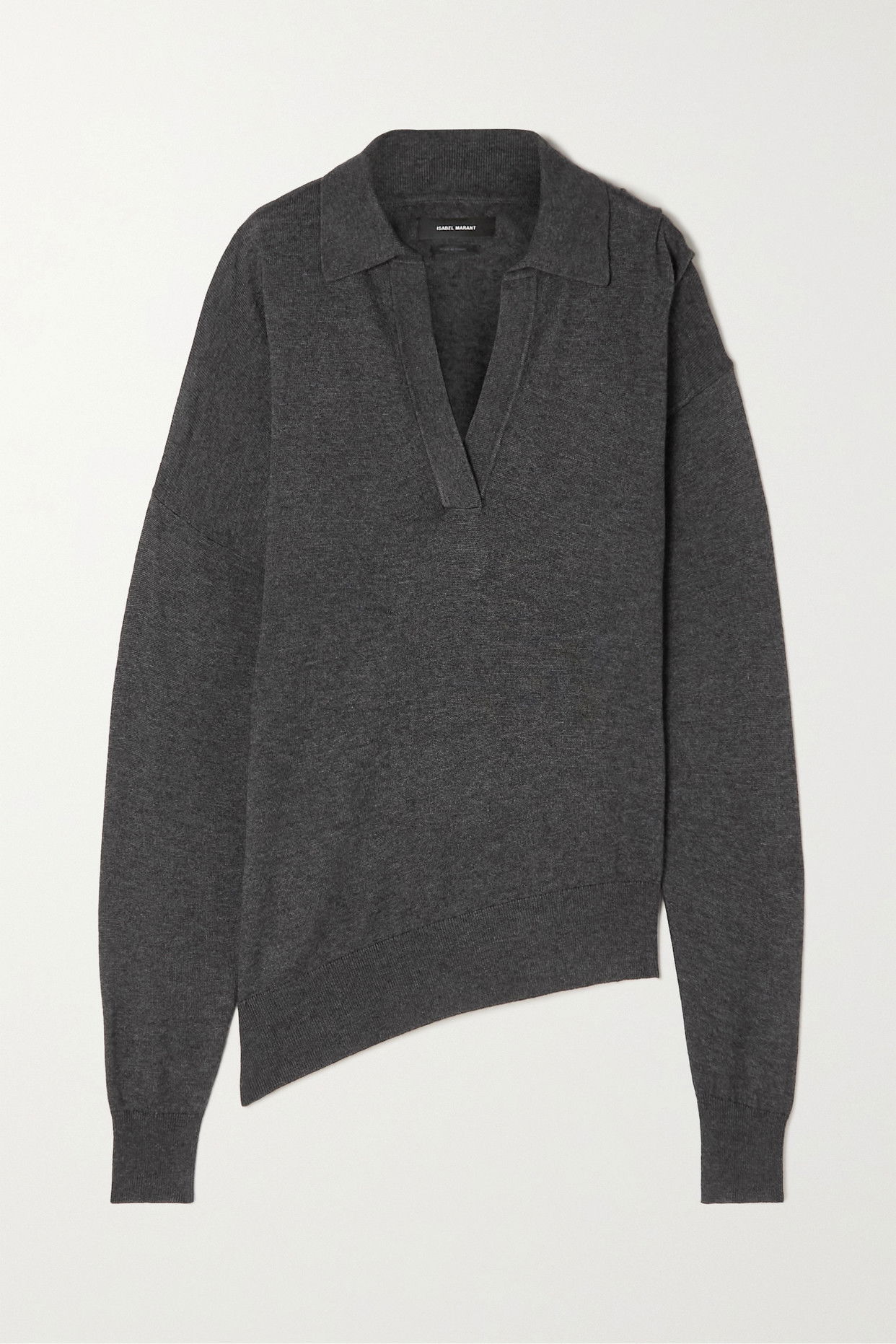 ISABEL MARANT Giliane Asymmetric Knitted Sweater | endource