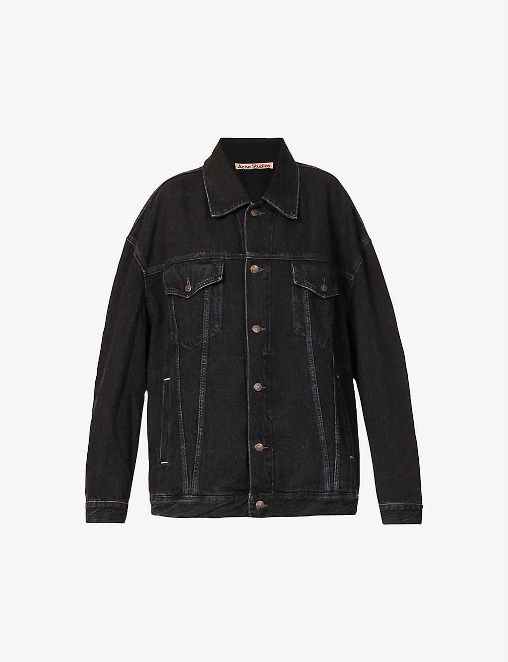 ACNE STUDIOS Morris Oversized Denim Jacket in BLACK | Endource