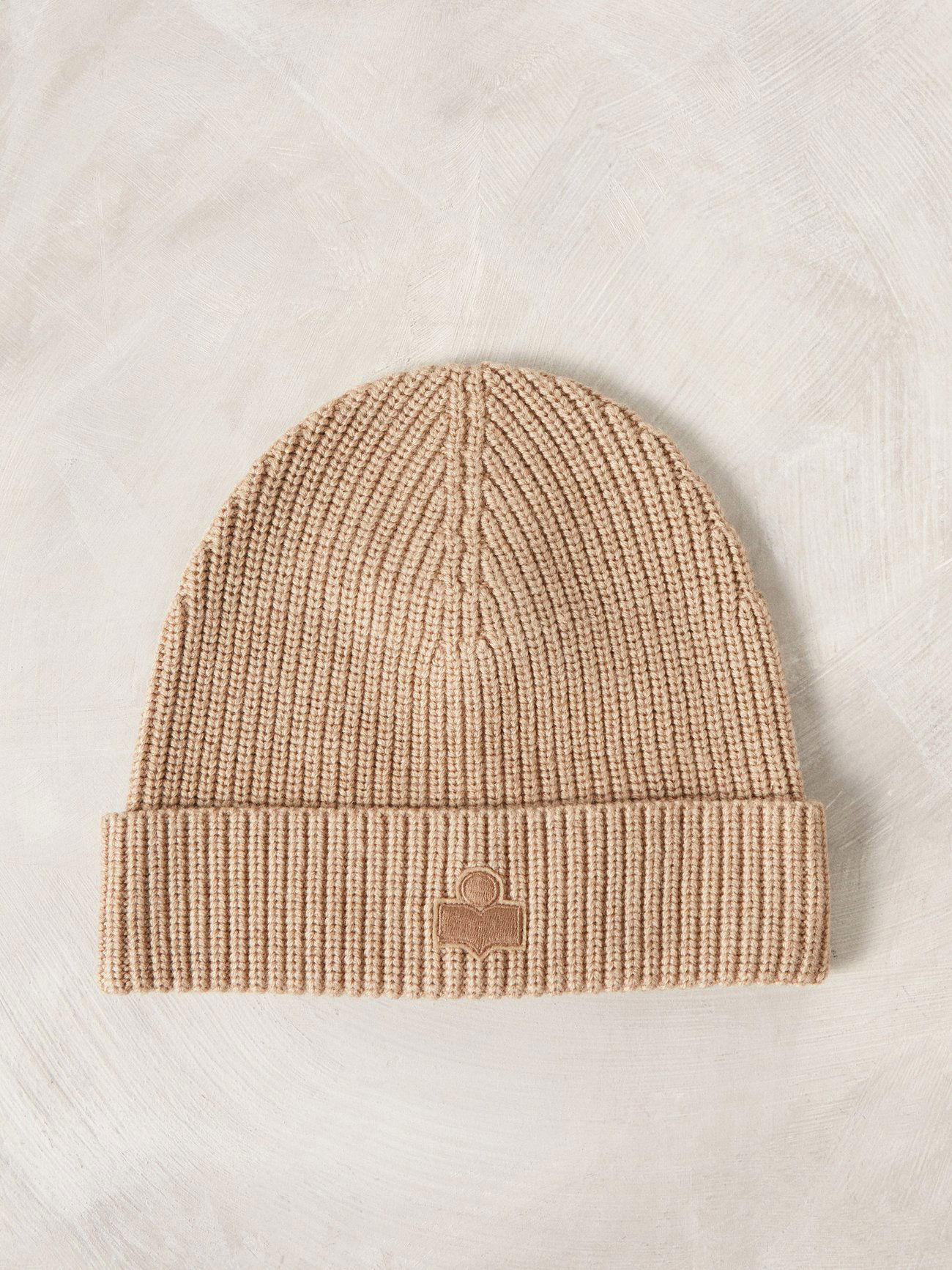ISABEL MARANT Bayle Logo-Patch Ribbed Merino Beanie | Endource