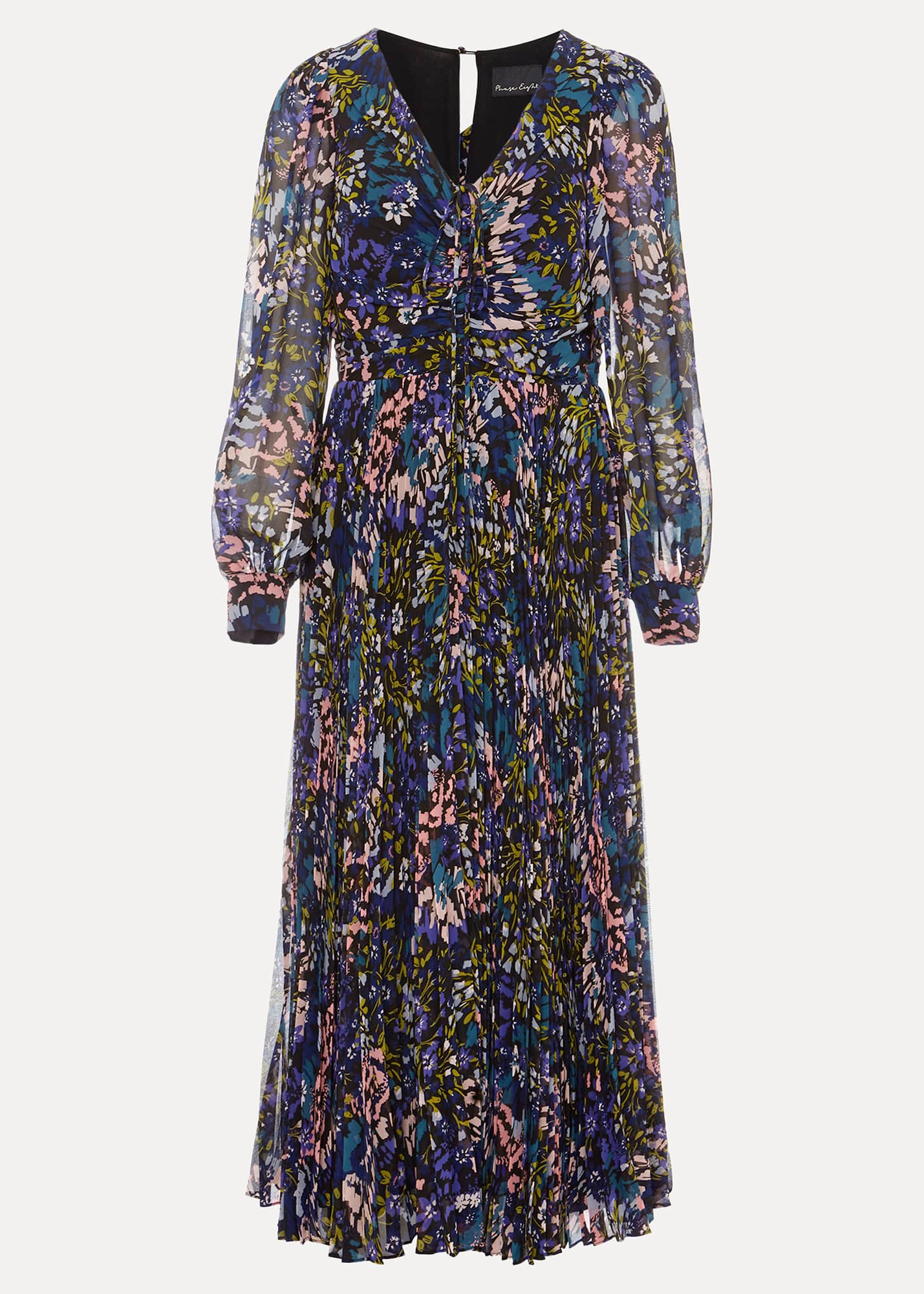 PHASE EIGHT Kindra Floral Pleated Midi Dress | endource
