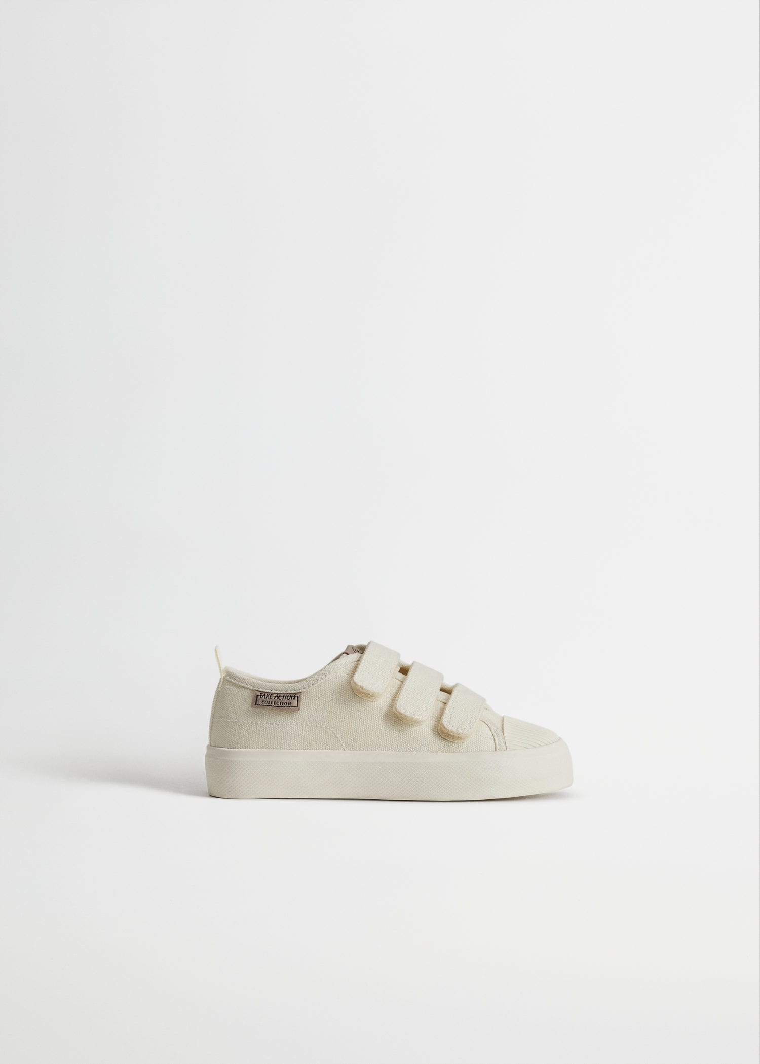 MANGO Organic Cotton Velcro Fastening Sneakers | endource