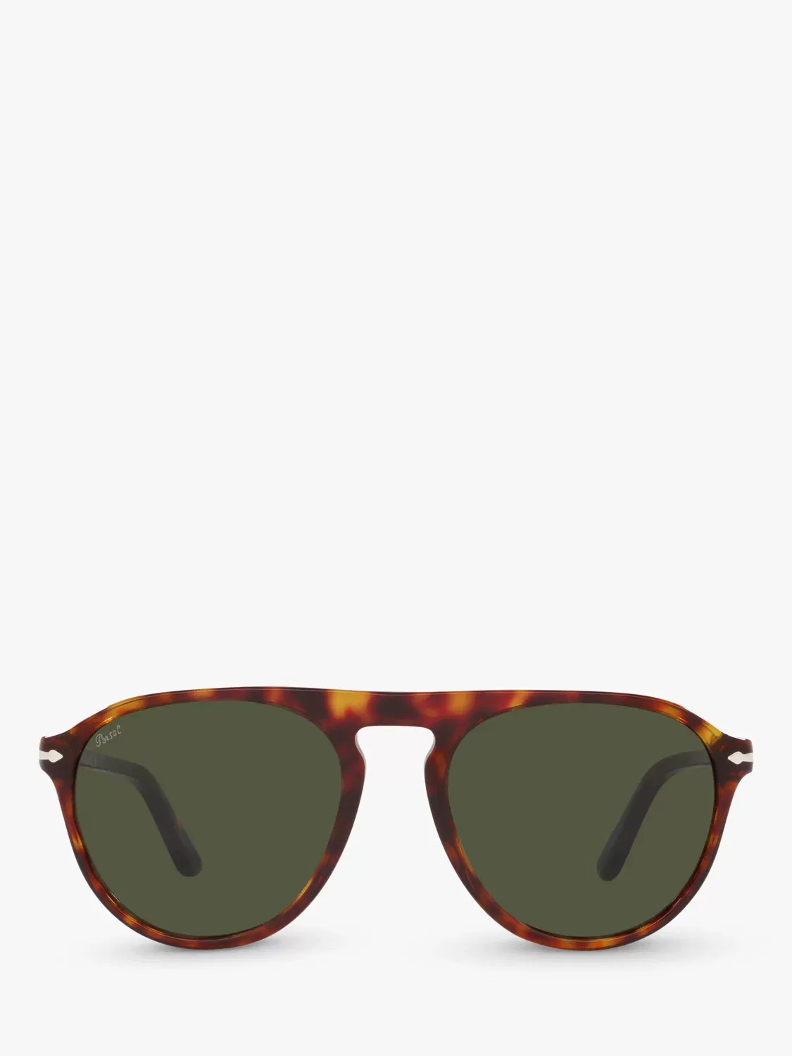 PERSOL Aviator Sunglasses in Havana/Green | endource