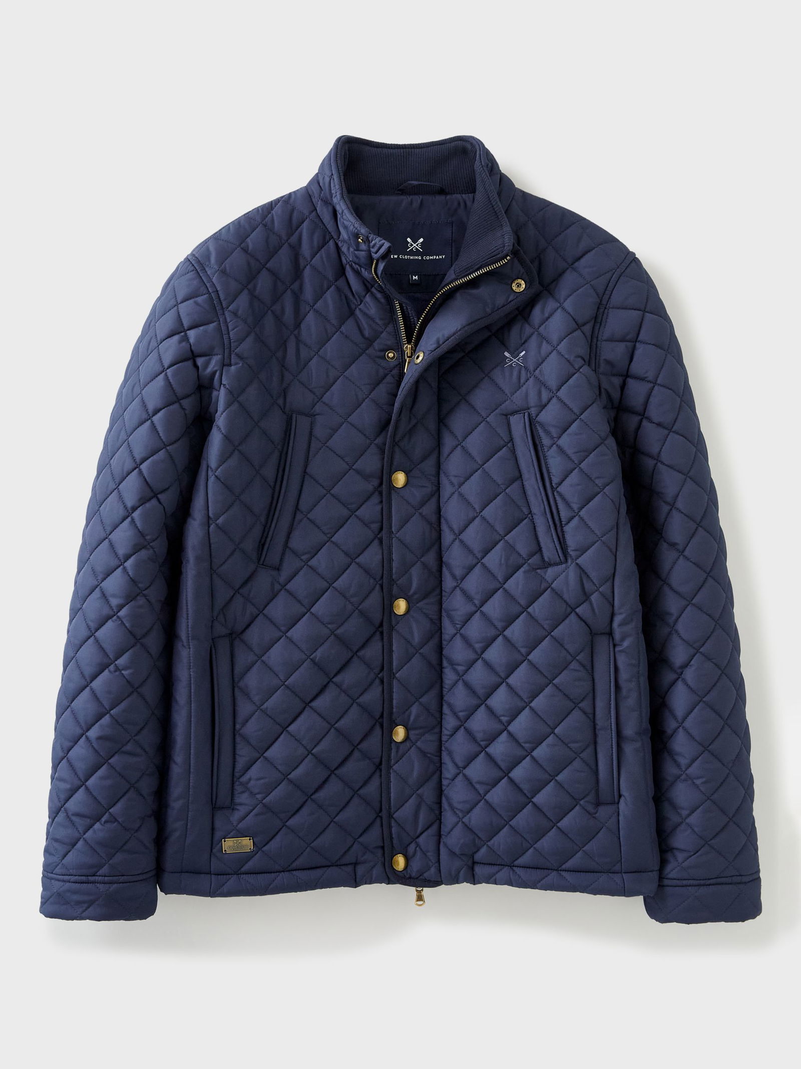 CREW CLOTHING Chapley Quilted Jacket in Navy | endource