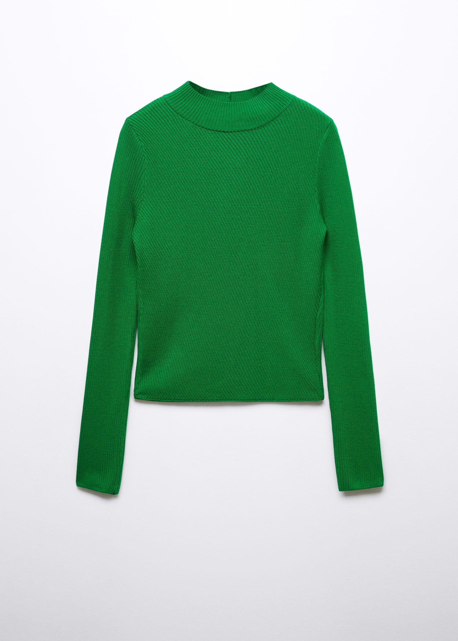 MANGO Perkins Neck Knitted Sweater | endource