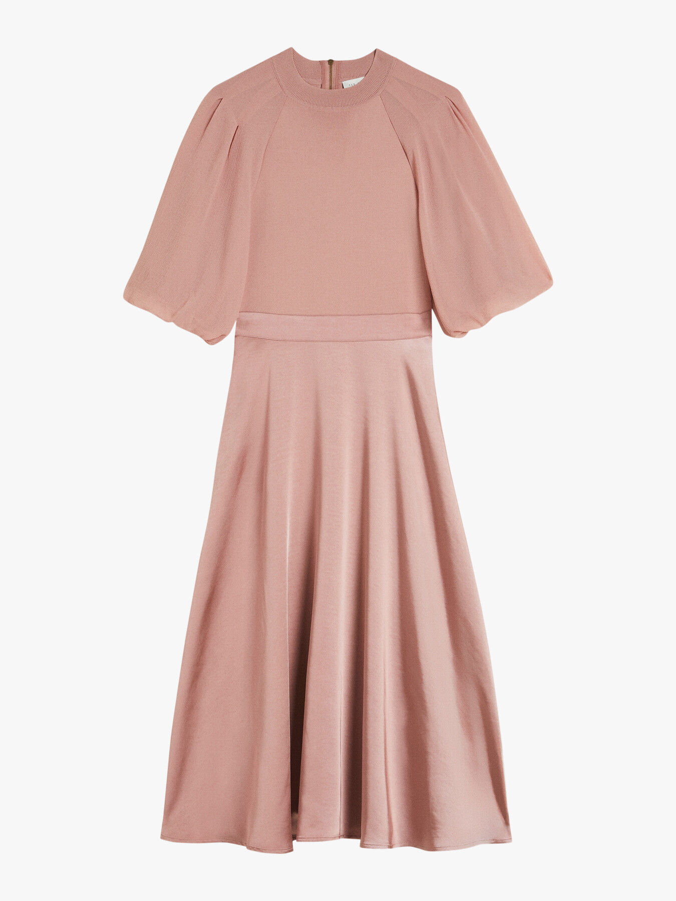 TED BAKER Brontei Dress in DUSKY-PINK | Endource