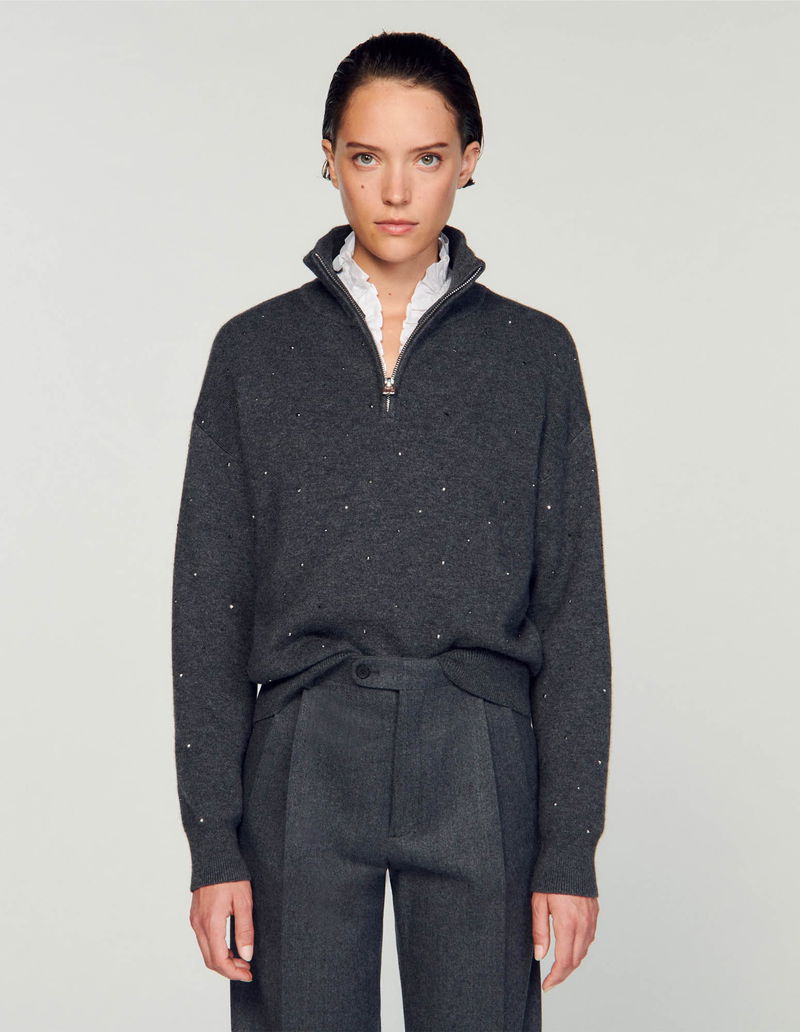 SANDRO Half-Zip Jumper | endource