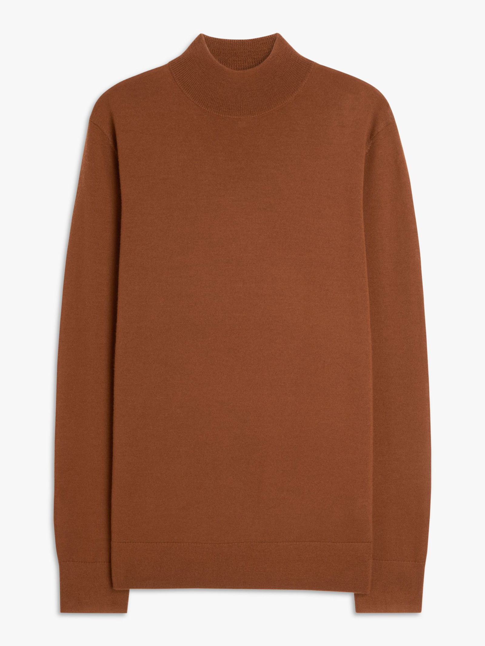 KIN Mock Neck Merino Jumper in Tortoise Shell | endource