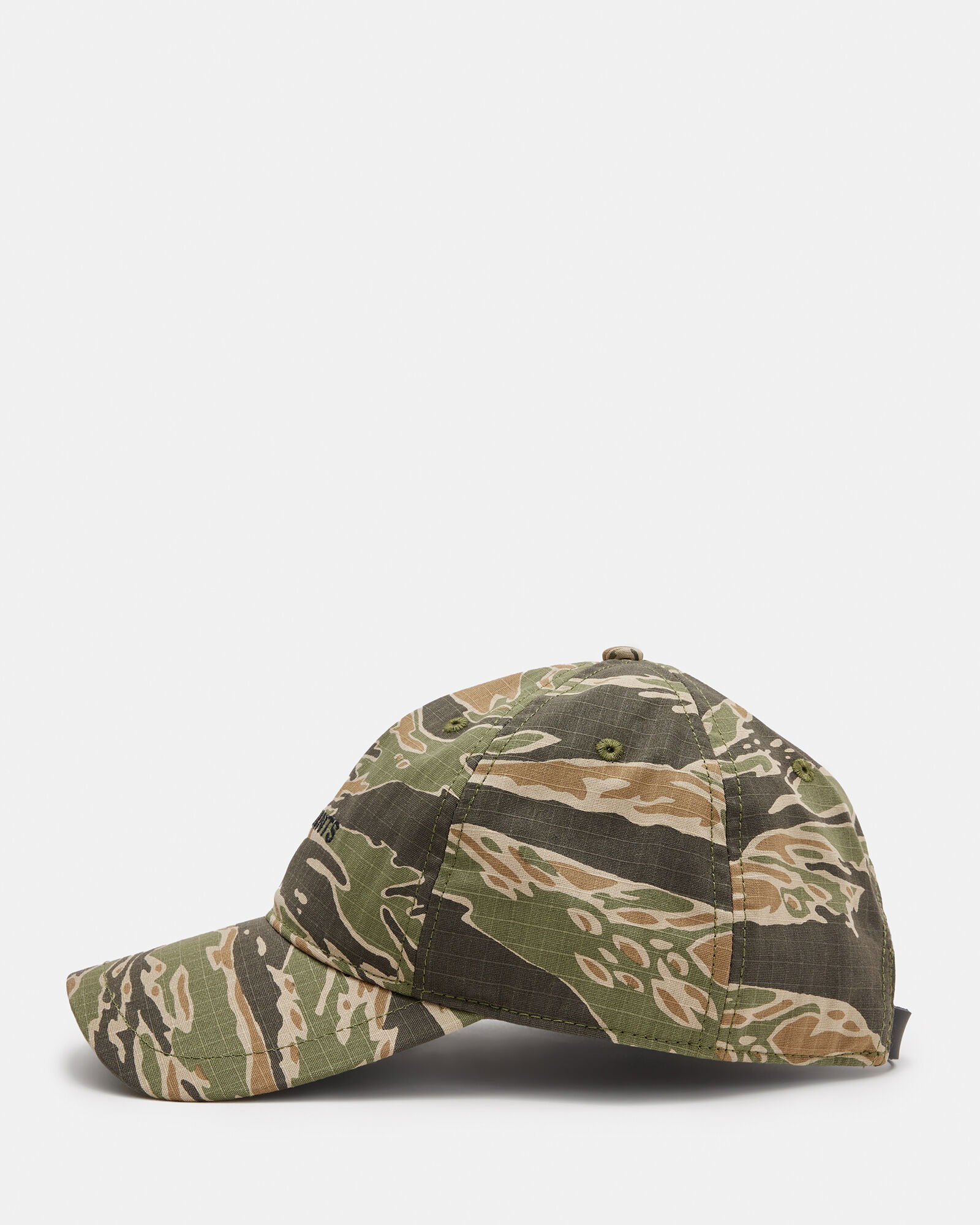 ALLSAINTS Camo Ripstop Baseball Cap in CAMO/GUNMETAL | endource