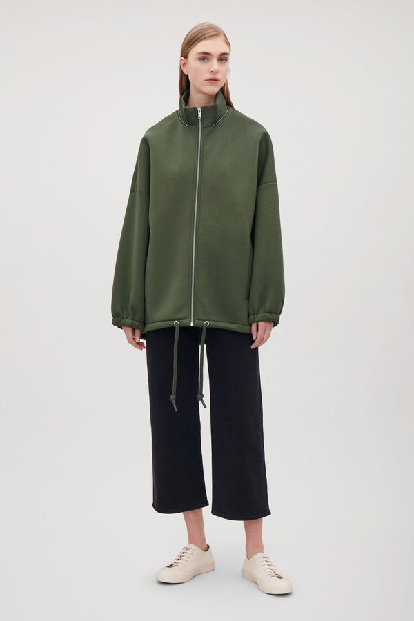 COS Drawstring Padded Jacket with Hood | endource