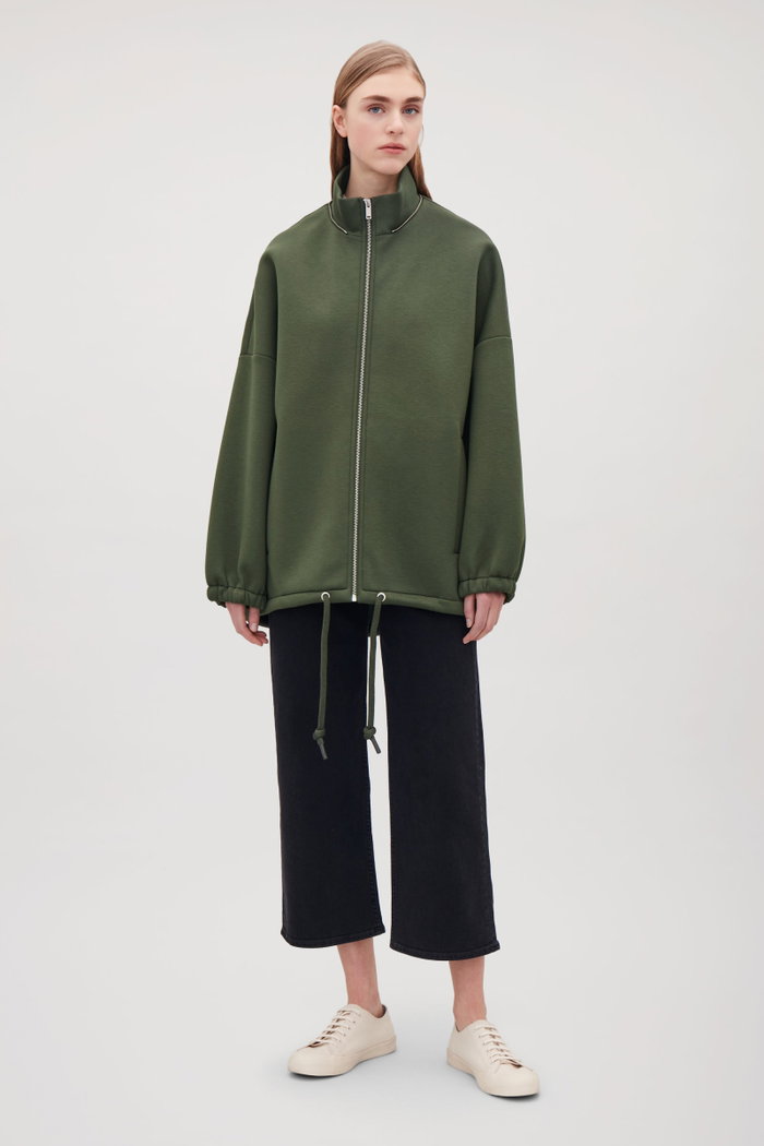 COS Drawstring Padded Jacket with Hood | endource
