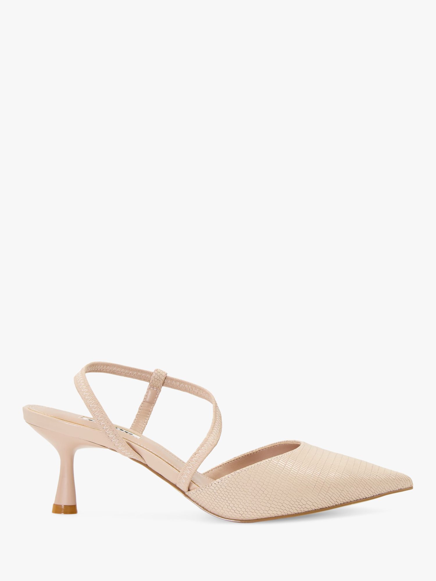 DUNE Citrus Asymmetric Court Shoes in Rose Gold-synthetic | endource