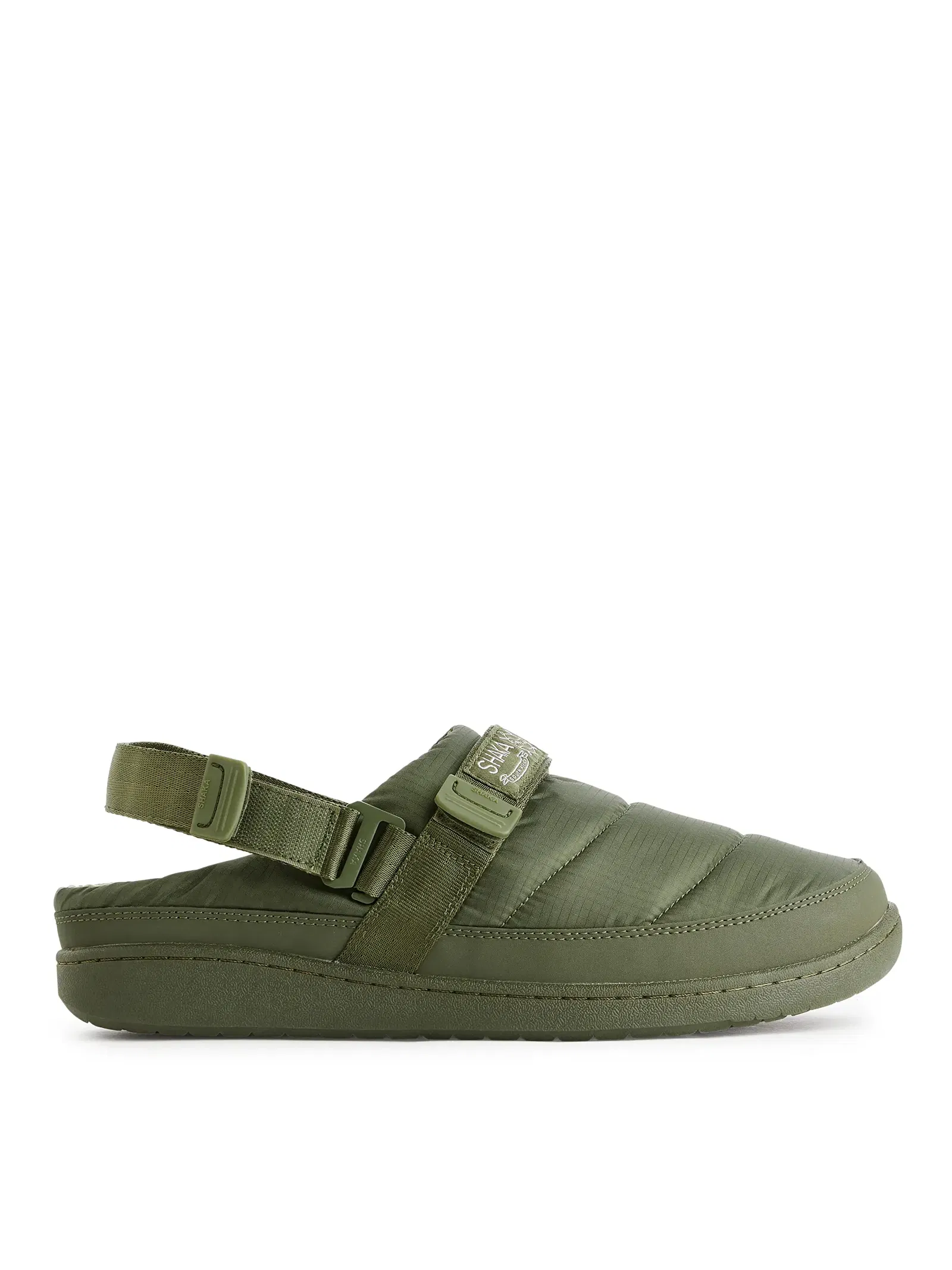 ARKET Shaka Schlaf Clogs in Khaki Green | endource