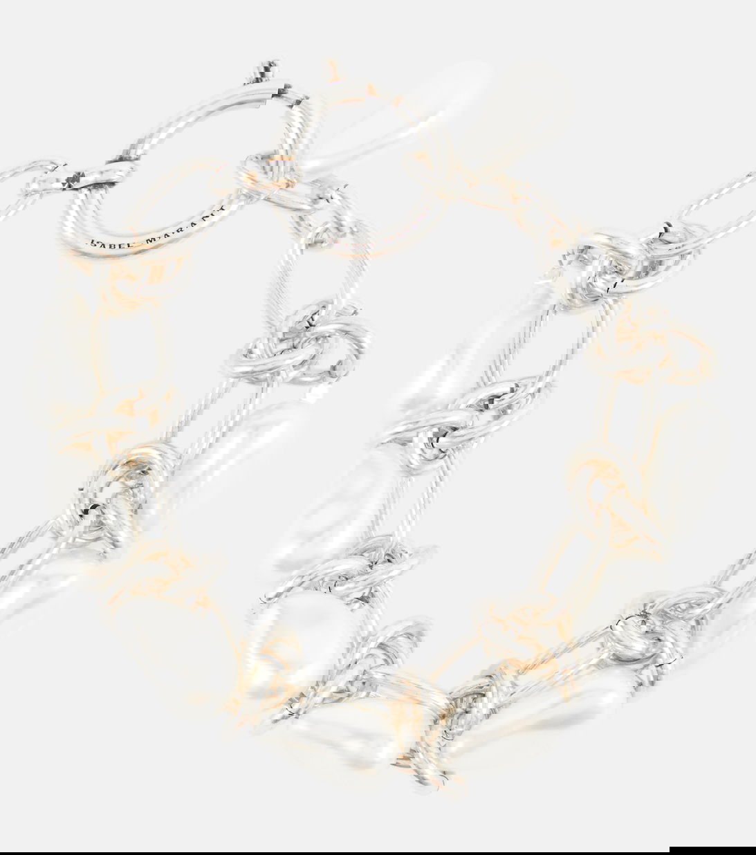 ISABEL MARANT Faux Pearl Charm Bracelet in Silver | endource