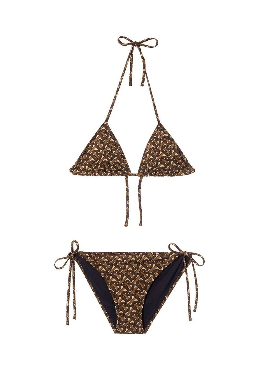 BURBERRY Check Triangle Bikini | endource