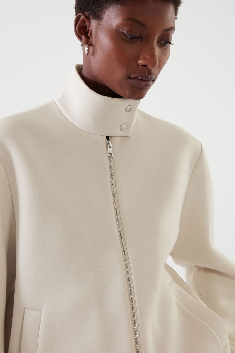 COS Boxy Jacket in LIGHT BEIGE | Endource