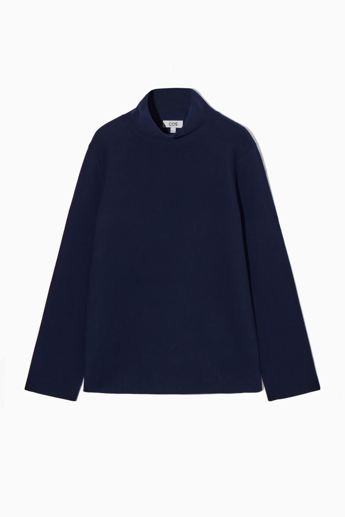 COS A-Line Funnel-Neck Top in NAVY | endource